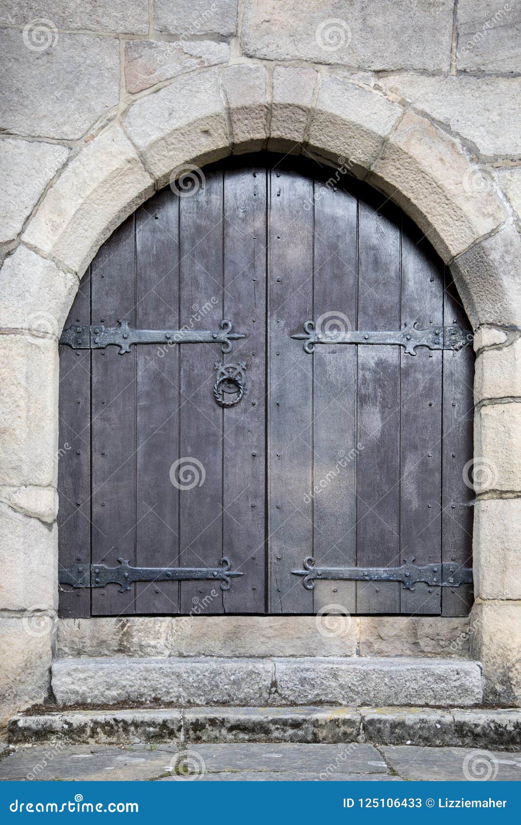 A Medieval Style Door stock image. Image of deching - 125106433