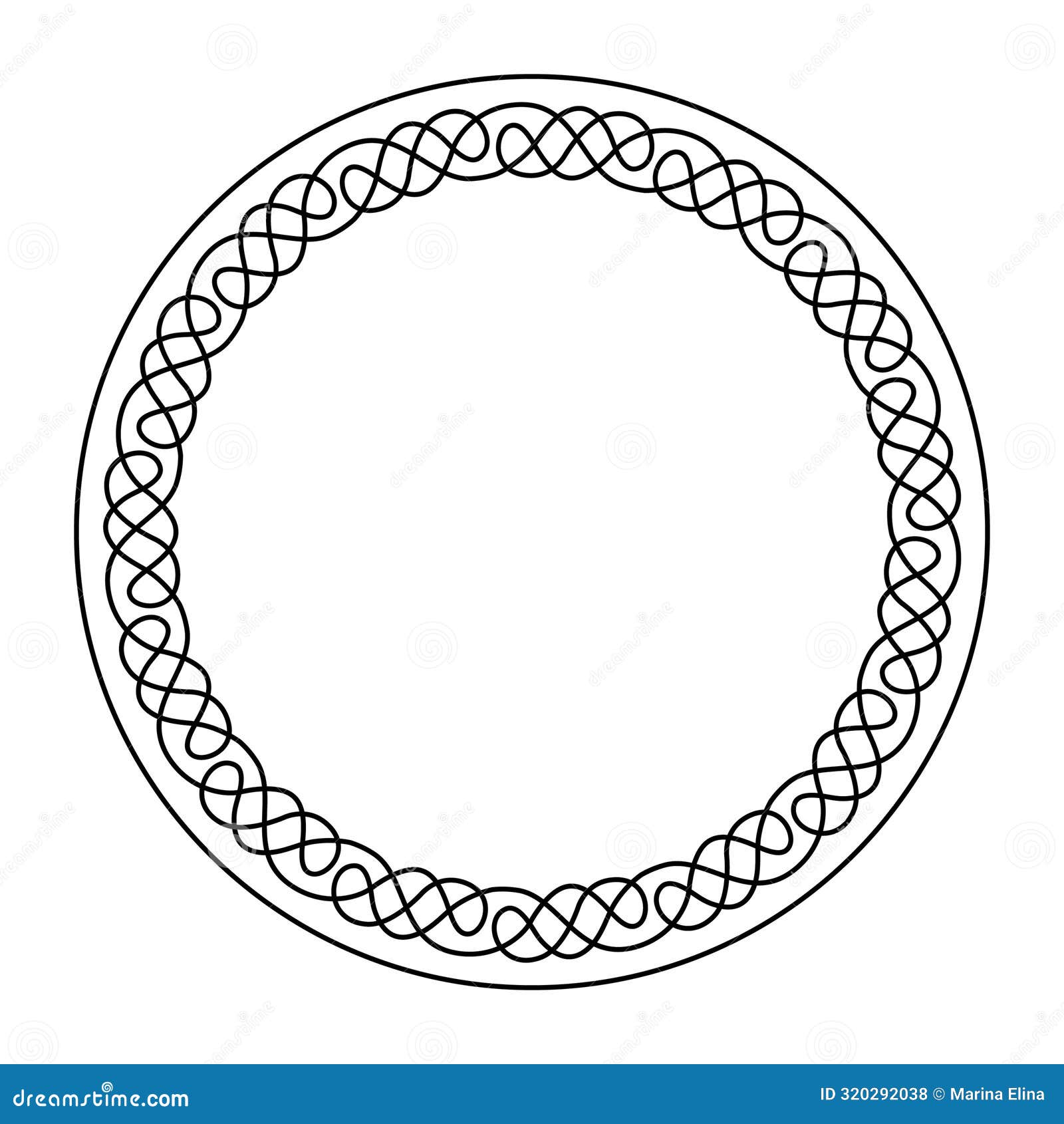 Medieval Style Frame Pattern Illustration Stock Vector - Illustration ...