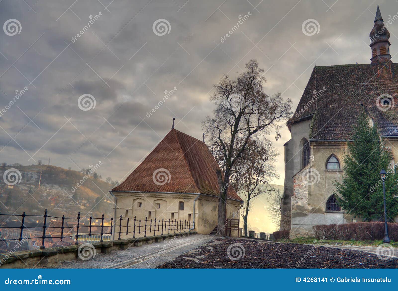 Medieval sunset stock image. Image of medieval, mystic - 4268141