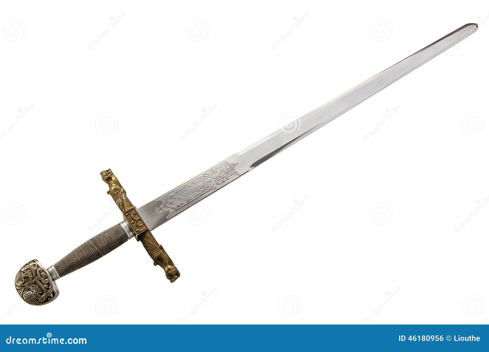 Medieval sword stock photo. Image of longsword, knight - 46180956