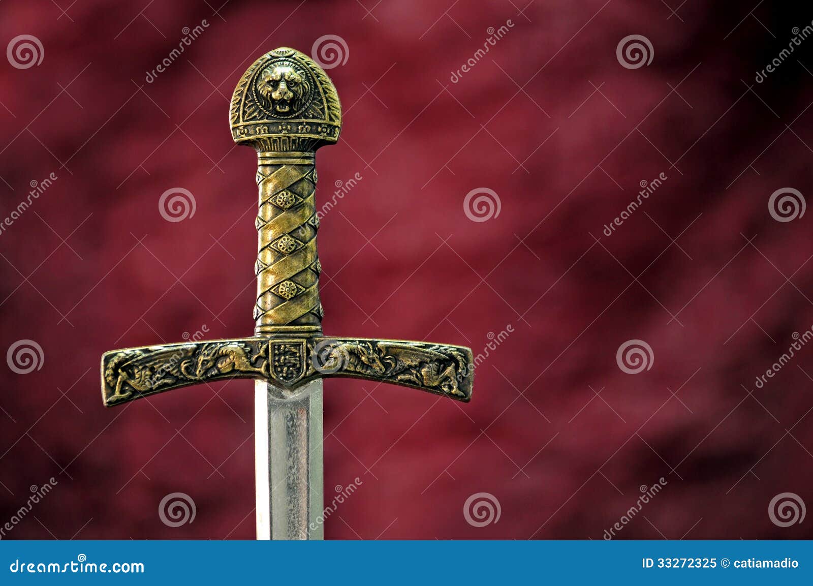 Medieval sword stock image. Image of mystic, power, guard - 33272325