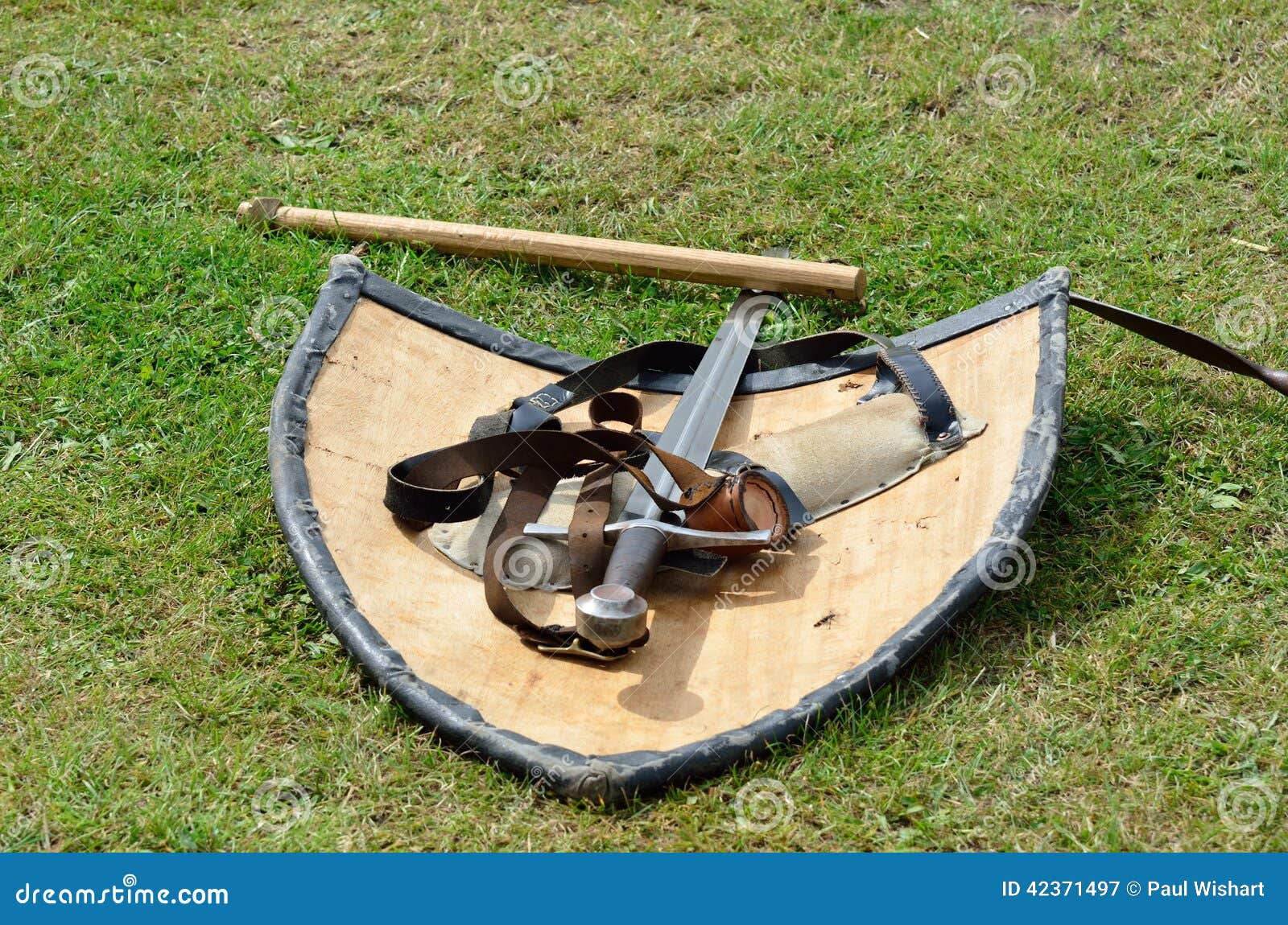 Medieval sword and shield stock image. Image of history - 42371497