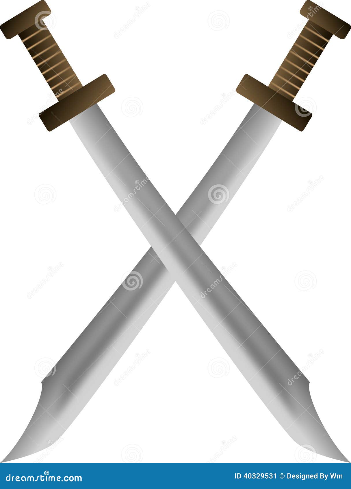 2 medieval swords crossing stock illustration. Illustration of crossing ...