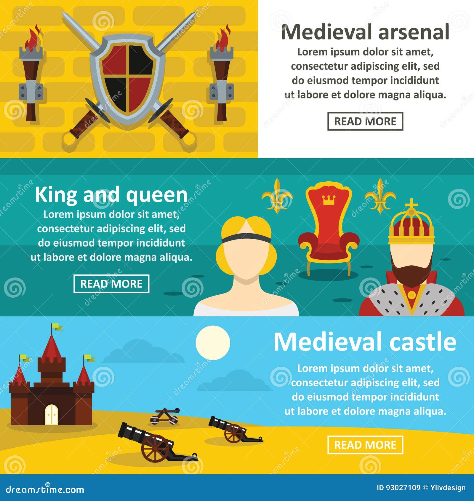 Medieval Symbols Or Icons. Collection Vector Logos | CartoonDealer.com ...