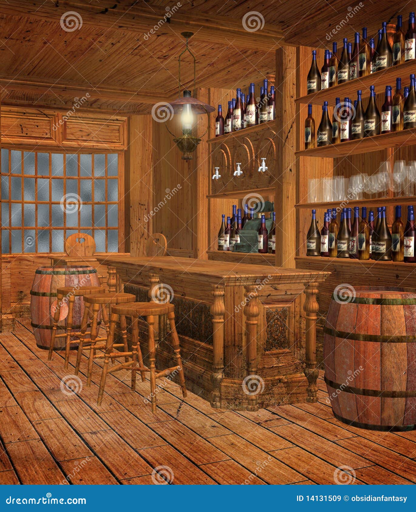 Medieval tavern 5 stock illustration. Illustration of fantasy - 14131509