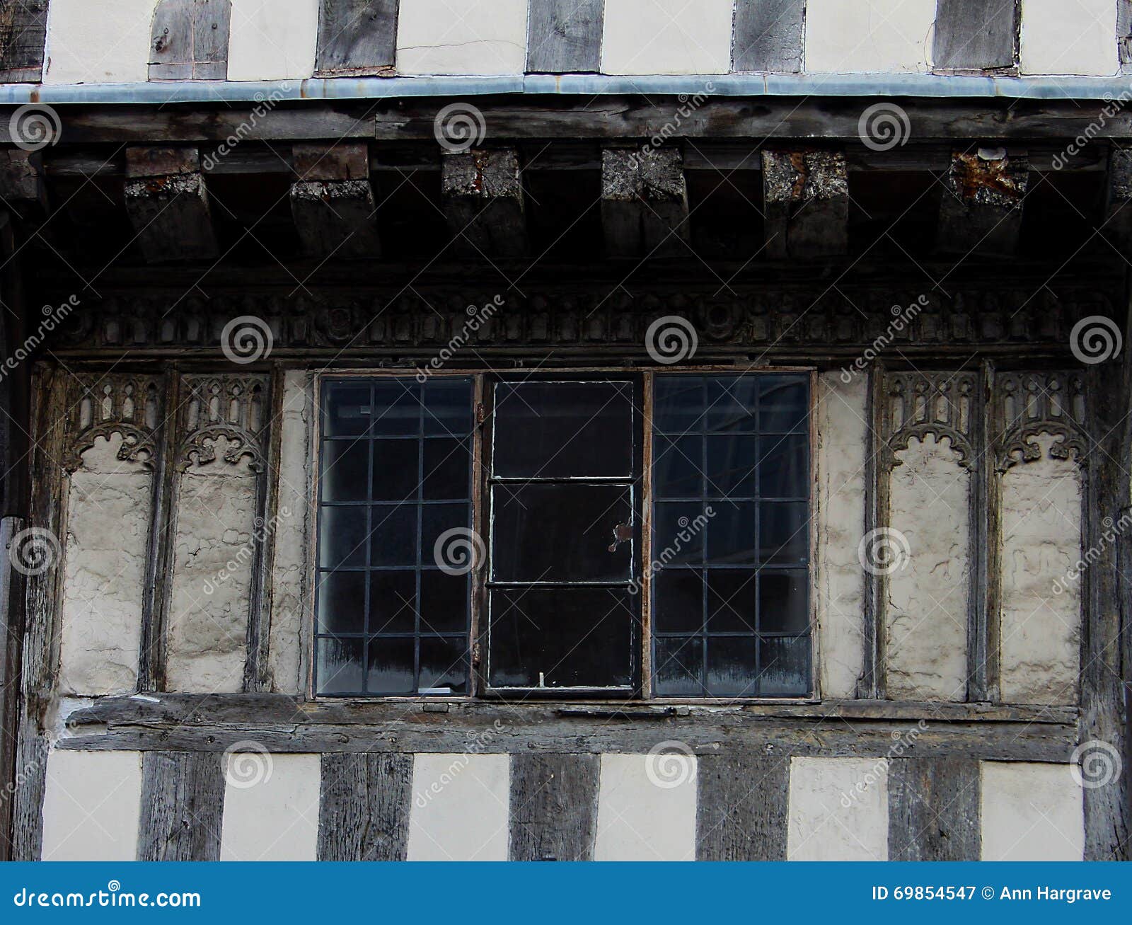 Medieval Timber Frame Detail Stock Image - Image of framed, exterior ...