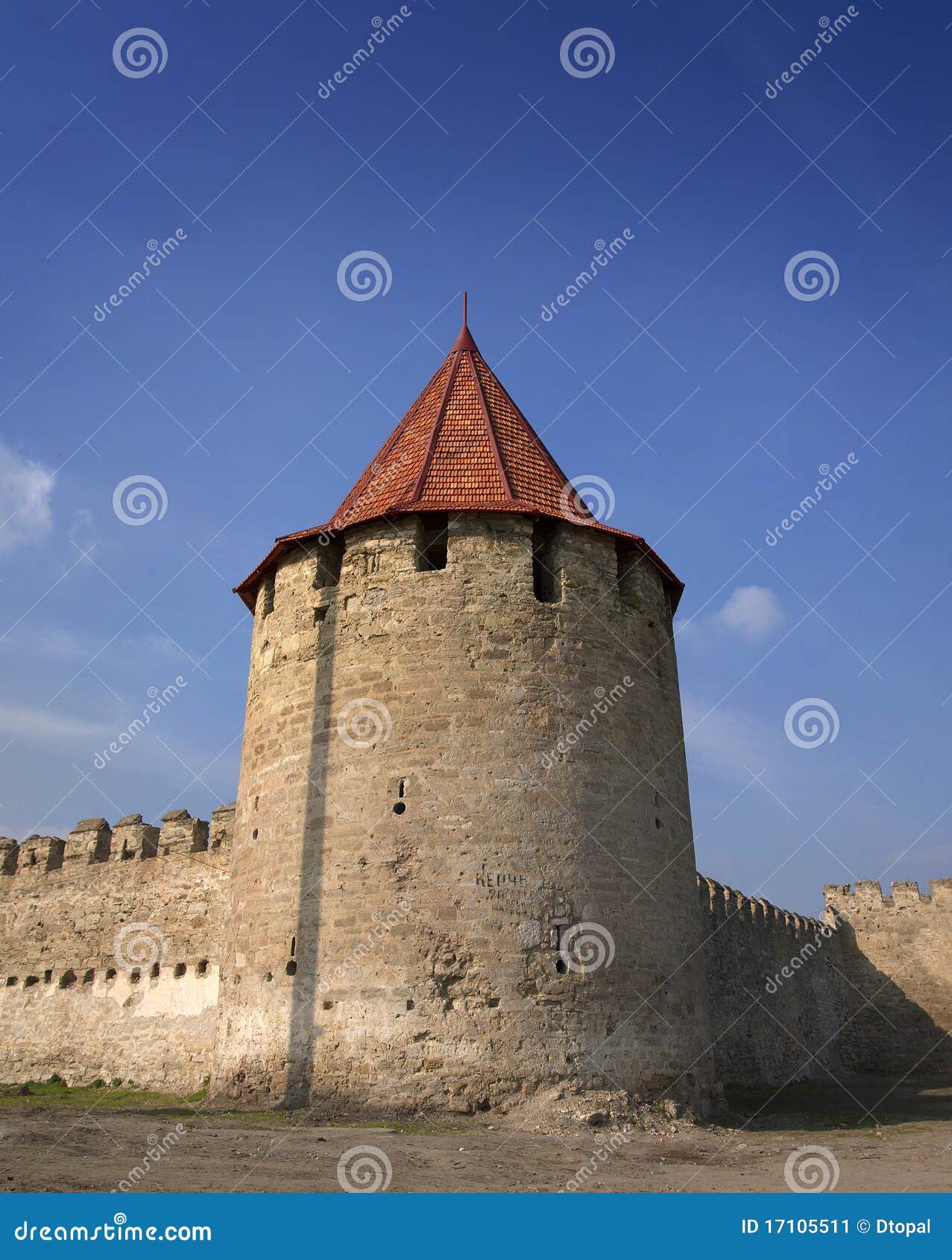 Medieval Tower of Citadel Bender Stock Image - Image of fort, landmark ...