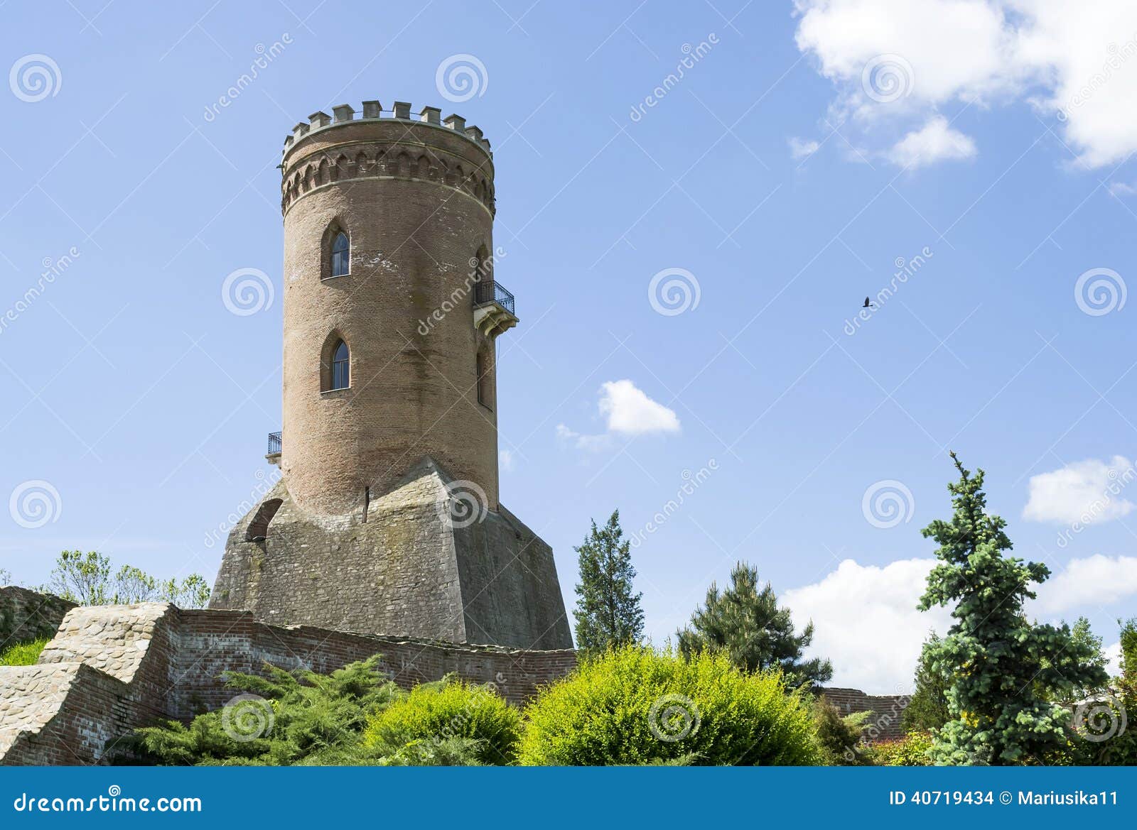Medieval tower stock photo. Image of edifice, crow, basis - 40719434