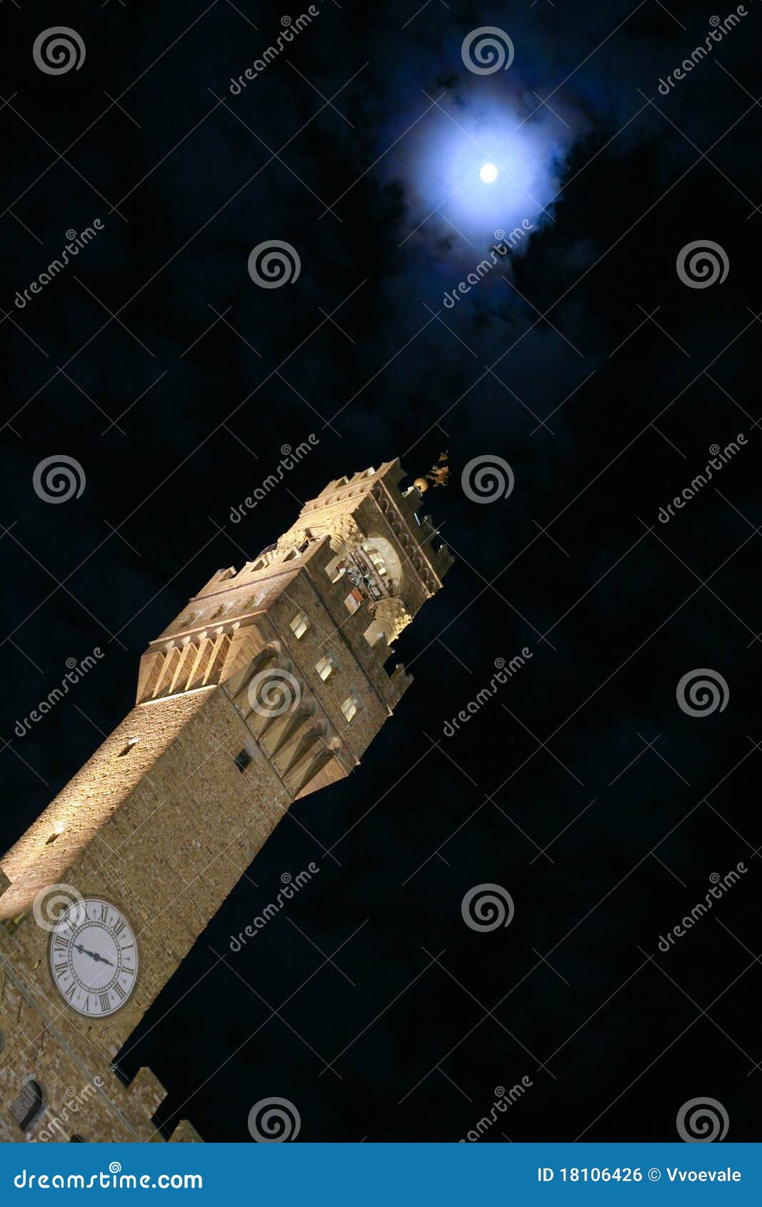Medieval Tower At Night Picture. Image: 18106426