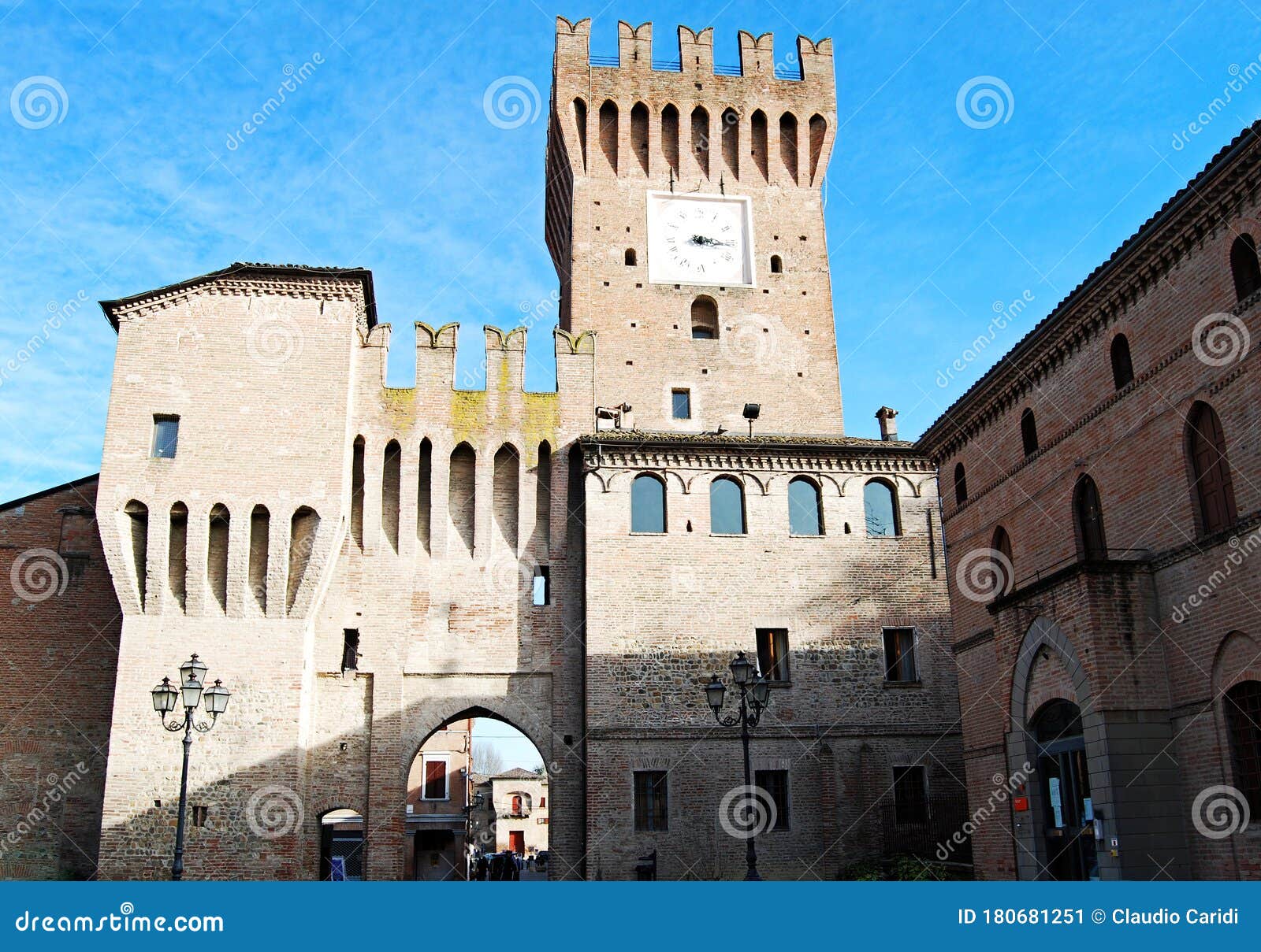 The Medieval Tower of Spilamberto, Modena. Italy Stock Image - Image of ...