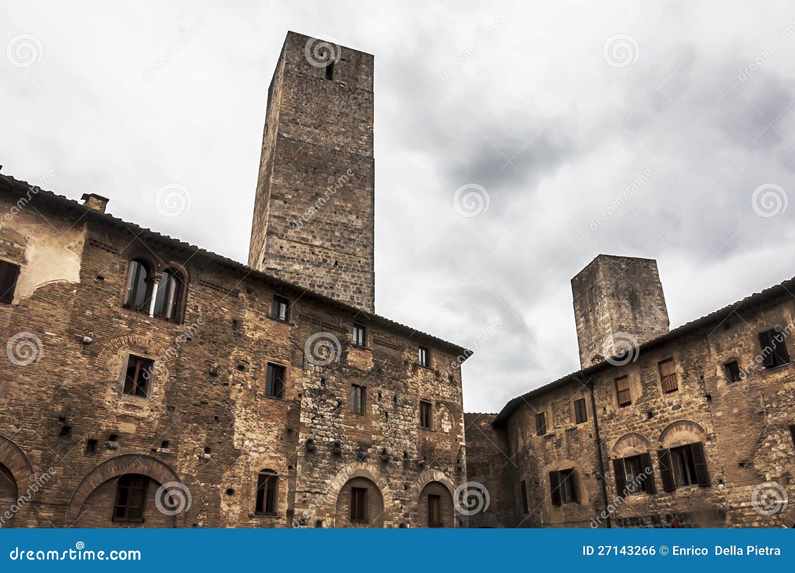 Medieval towers stock photo. Image of historical, fortress - 27143266