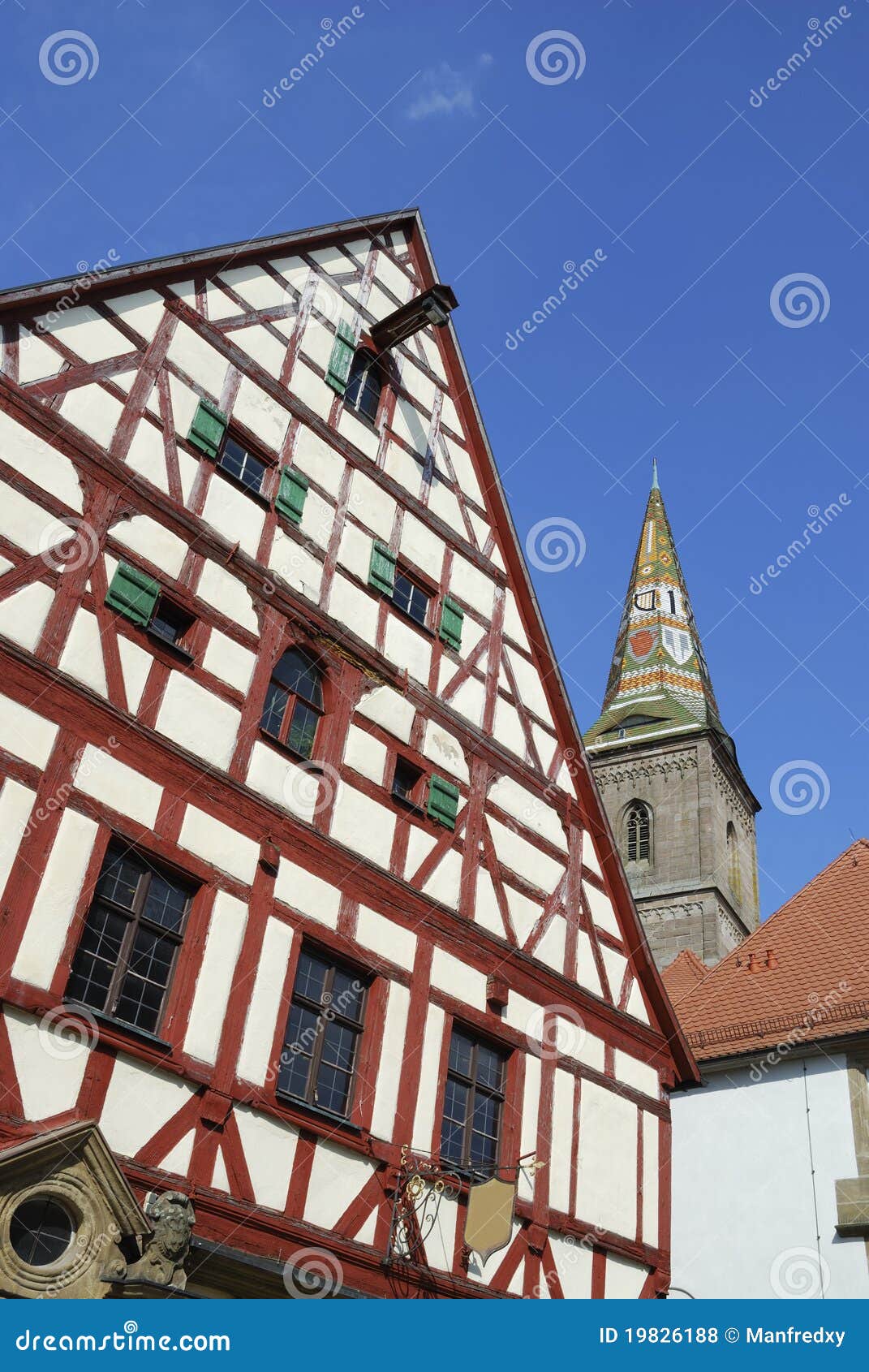 Medieval town stock photo. Image of town, frame, building - 19826188