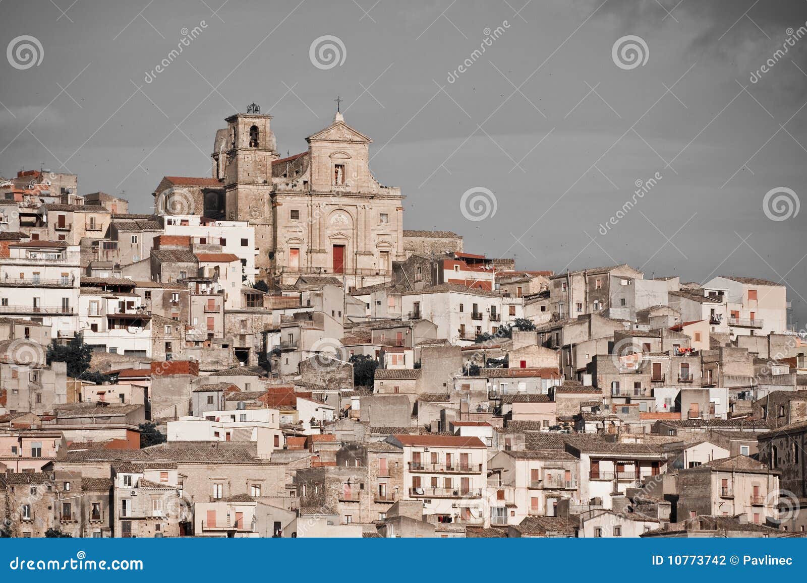 Medieval Town Agira, Sicily Stock Photo - Image of capture, outdoors ...