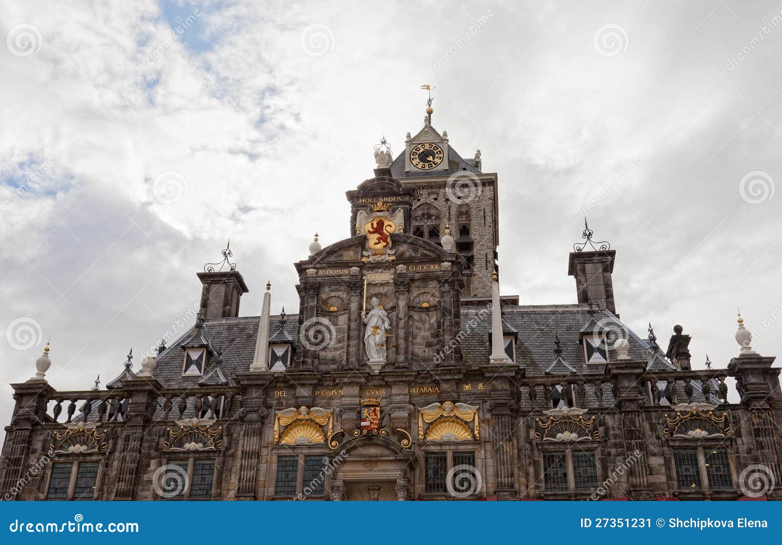 Delft. The Old Medieval City Gates. Royalty-Free Stock Photo ...