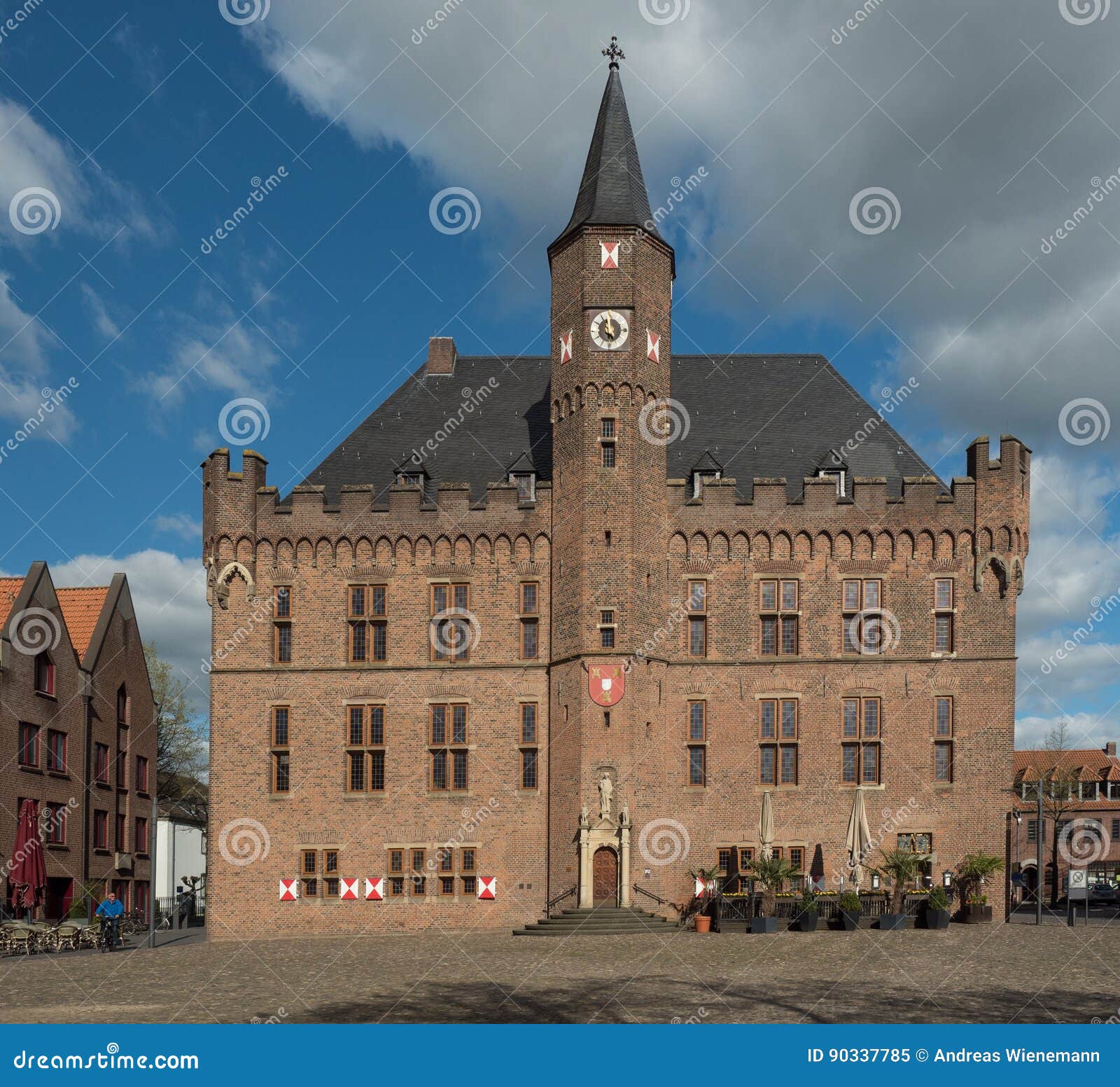 Kalkar Germany Historic Townhall And Blue Sky Editorial Photo ...