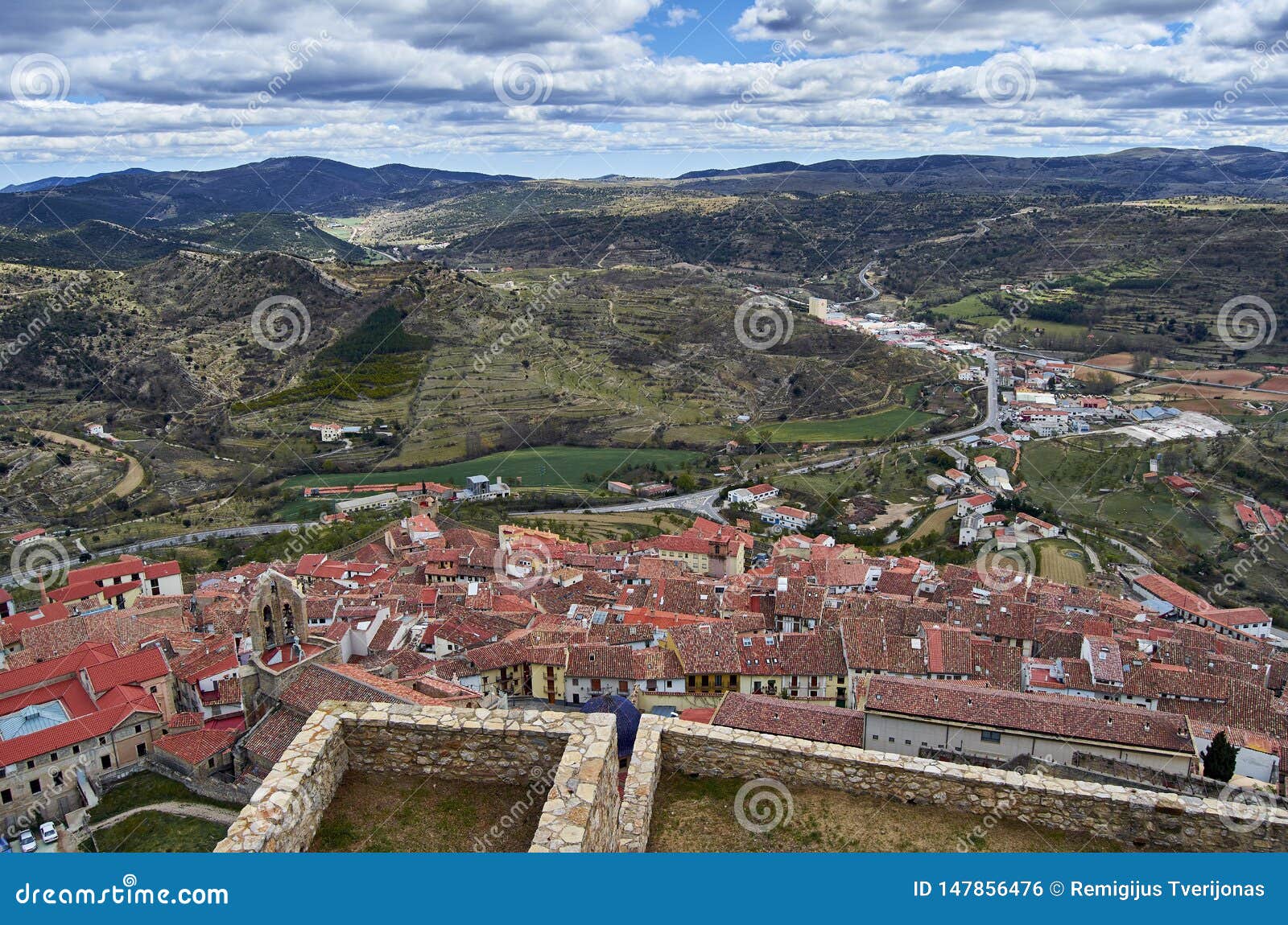 Medieval Town of Morella, Castellon in Spain Stock Photo - Image of ...