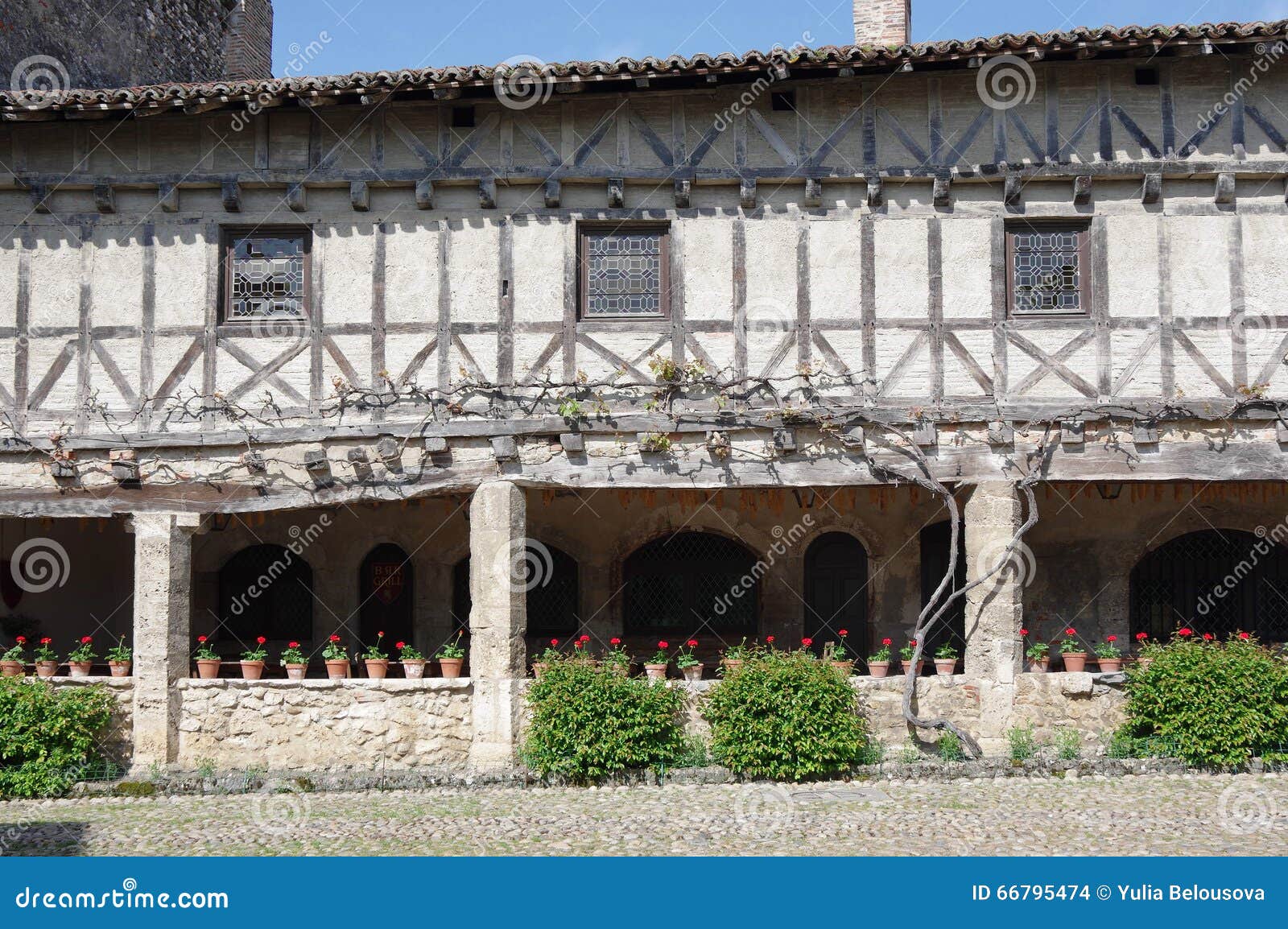 Medieval town of Perouges stock photo. Image of village - 66795474