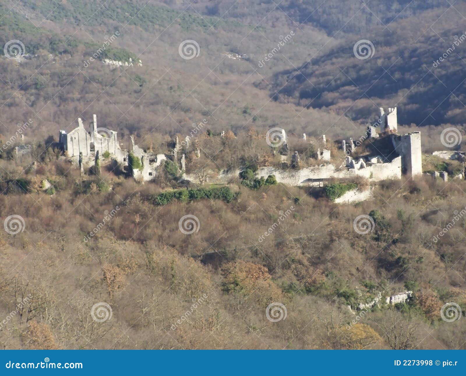 Medieval town ruins stock photo. Image of history, architectural - 2273998