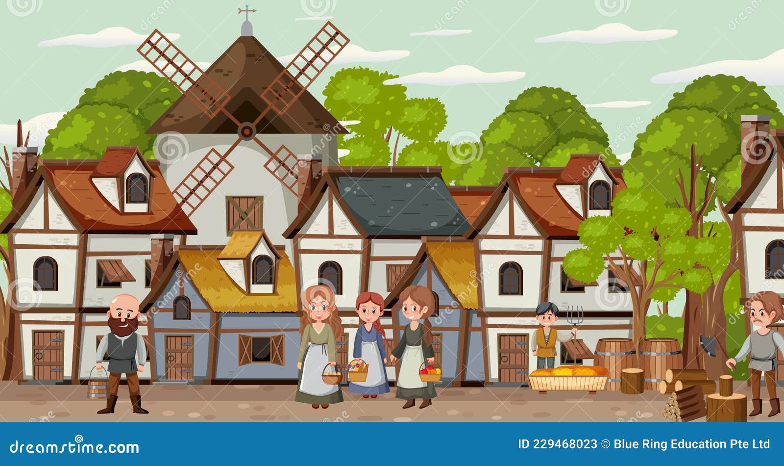 Villagers Cartoons, Illustrations & Vector Stock Images - 1896 Pictures ...