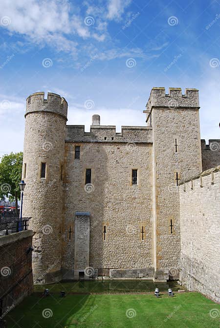 Medieval Turrets at Tower of London Stock Photo - Image of ancient ...