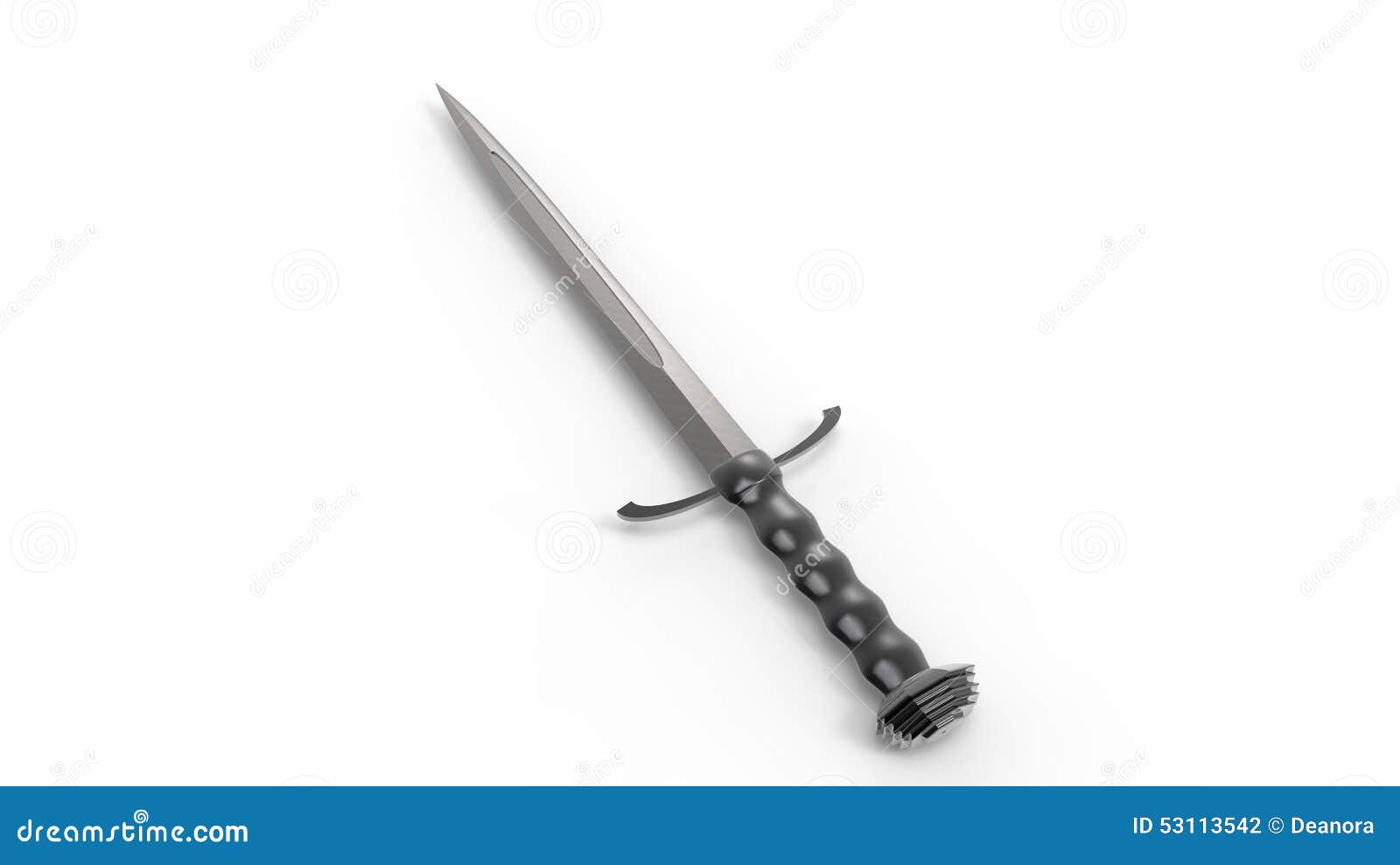 Medieval two-edged sword stock illustration. Illustration of ...