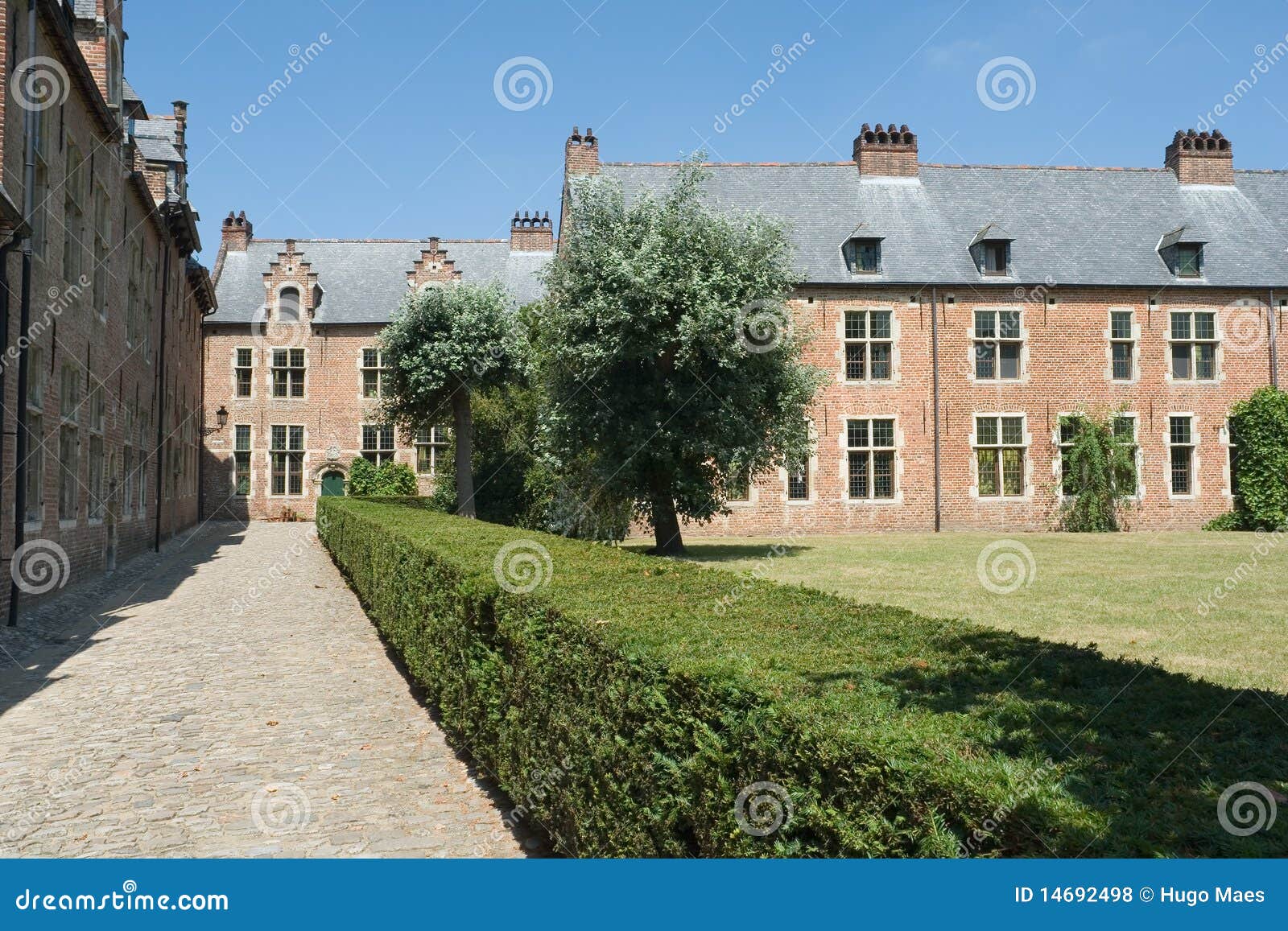 Medieval university campus stock photo. Image of building - 14692498