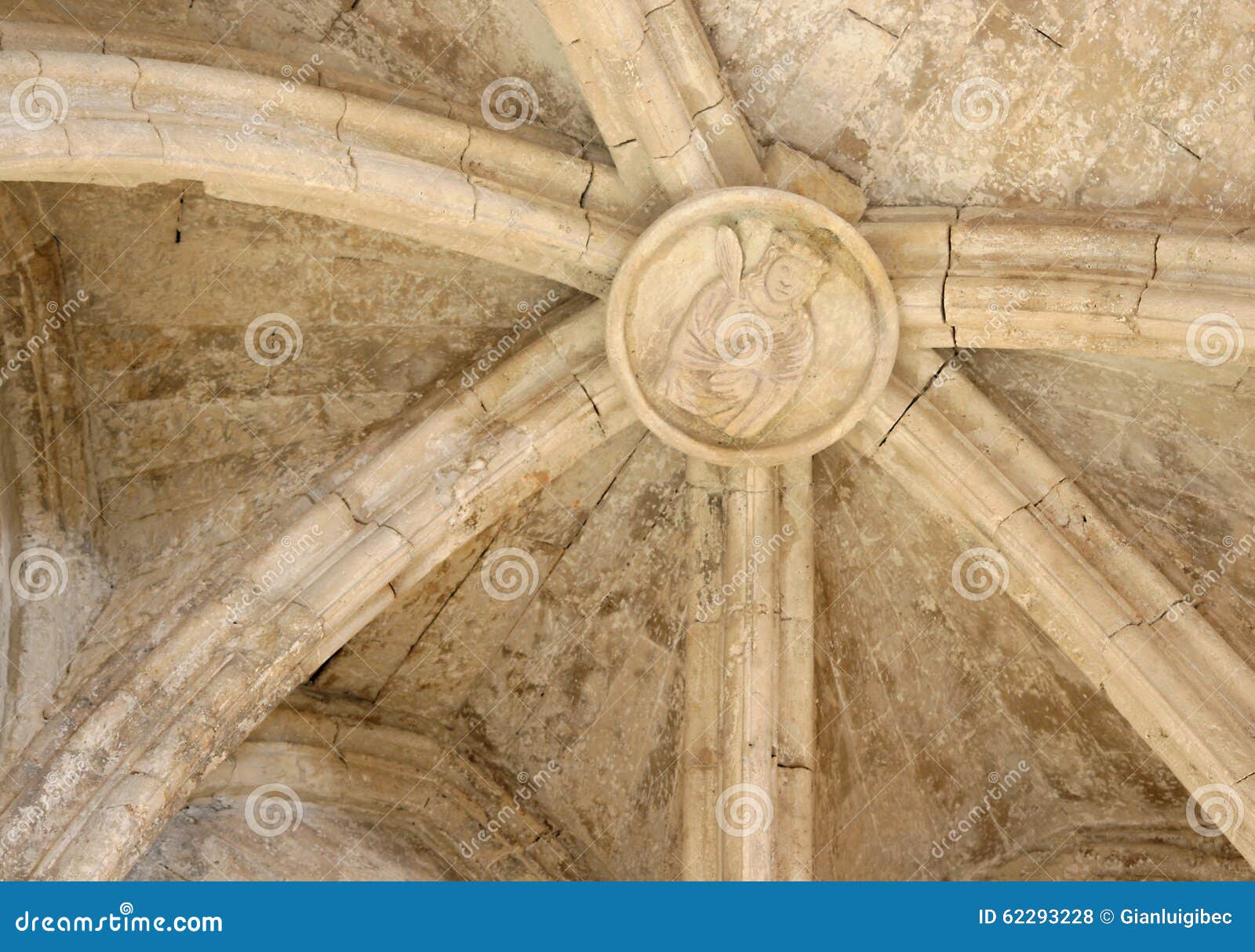Medieval vault stock photo. Image of ages, church, temple - 62293228