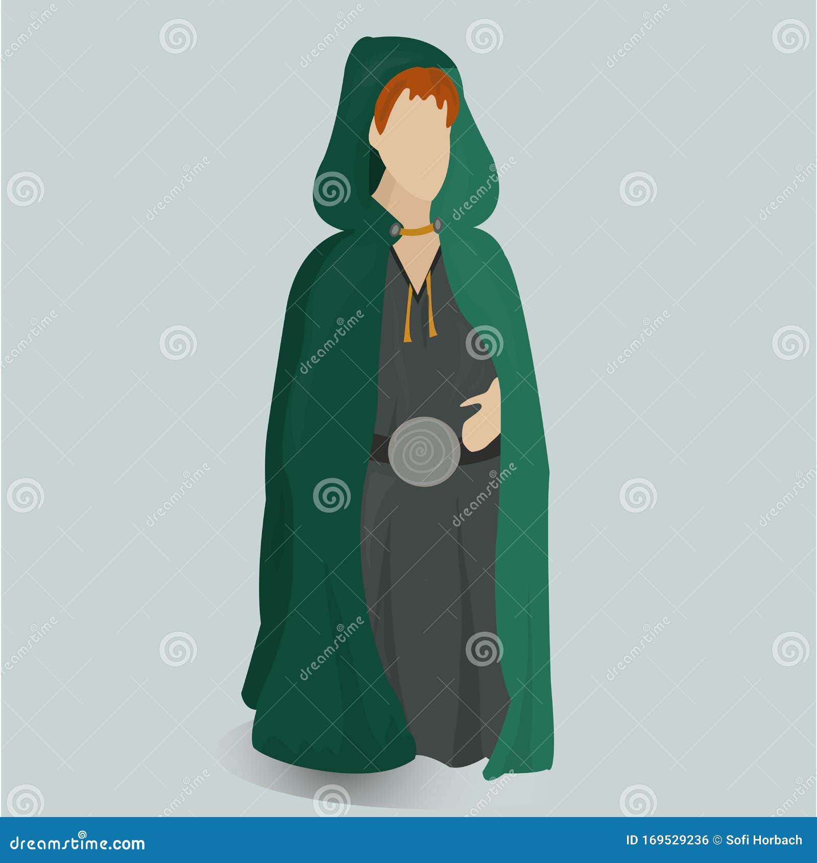 Medieval Vector Man Clothing. Middle Age Stock Illustration ...
