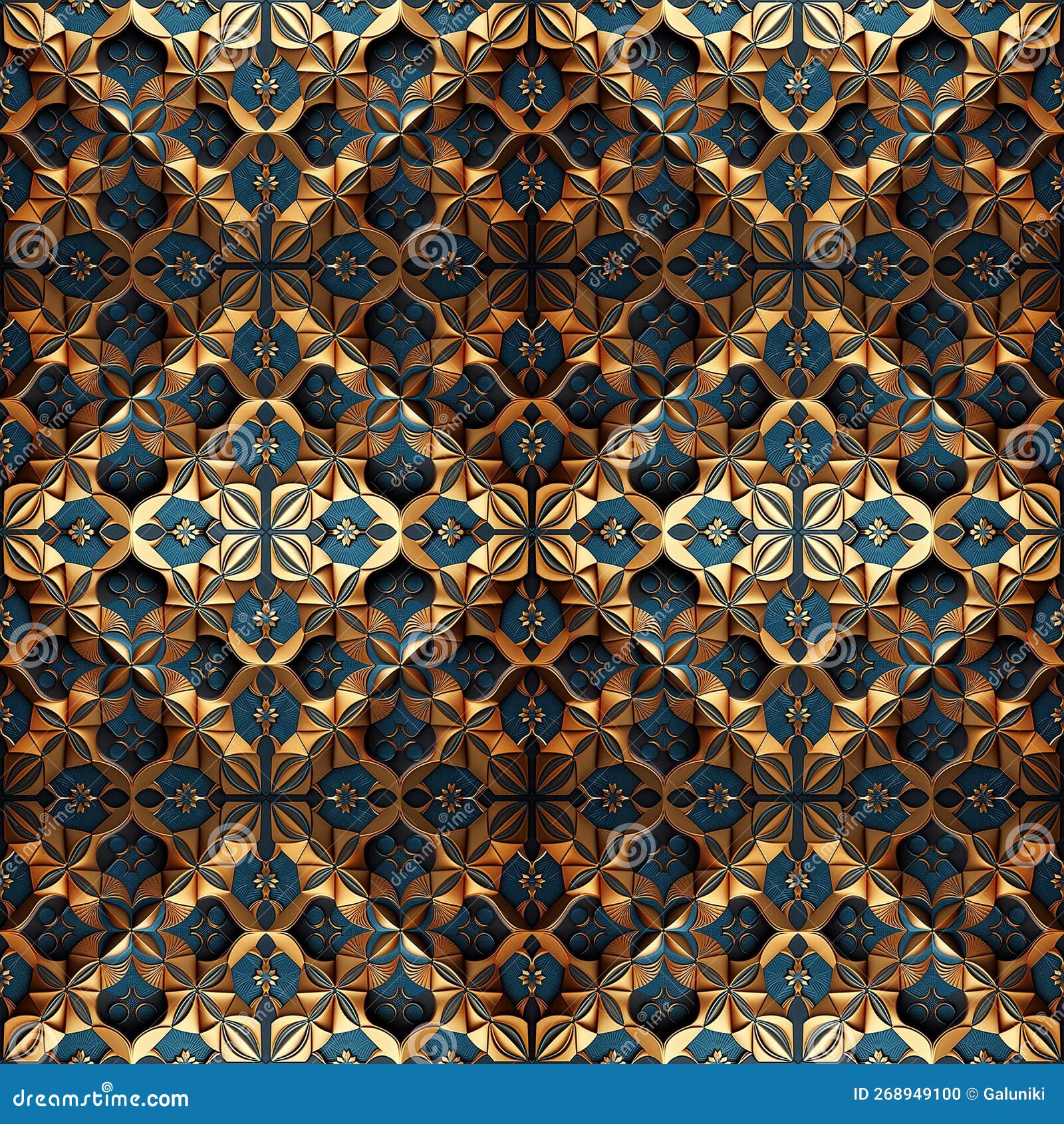 Medieval Vibe Geometry Pattern, Generative AI Stock Illustration ...