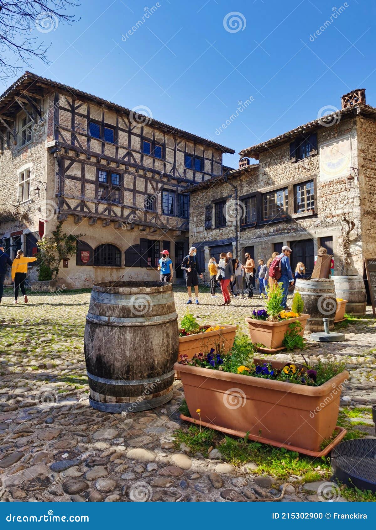 Medieval Village of Perouges, Center of France. Editorial Image - Image ...