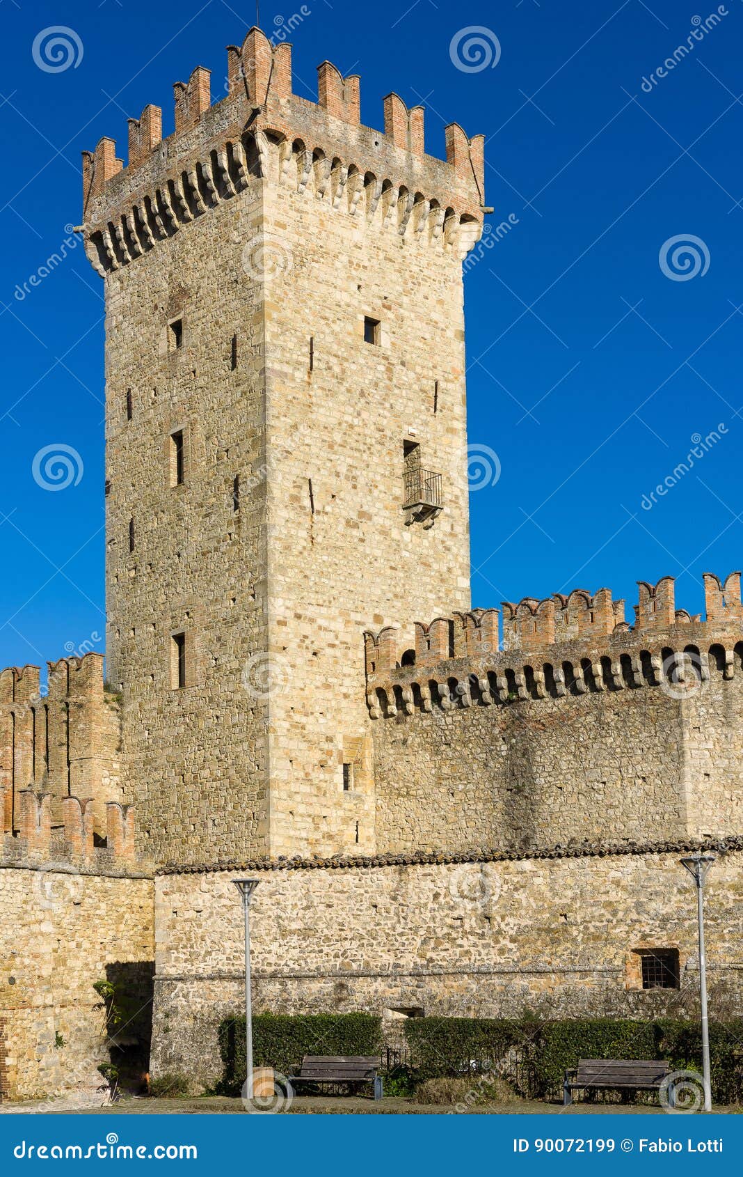 Medieval Village of Vigoleno Stock Image - Image of landmark, ancient ...