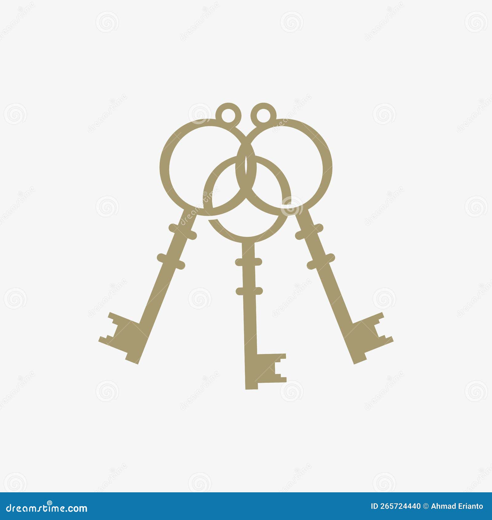 Medieval Vintage Lock Inspiration Design Vector Illustration, Three ...