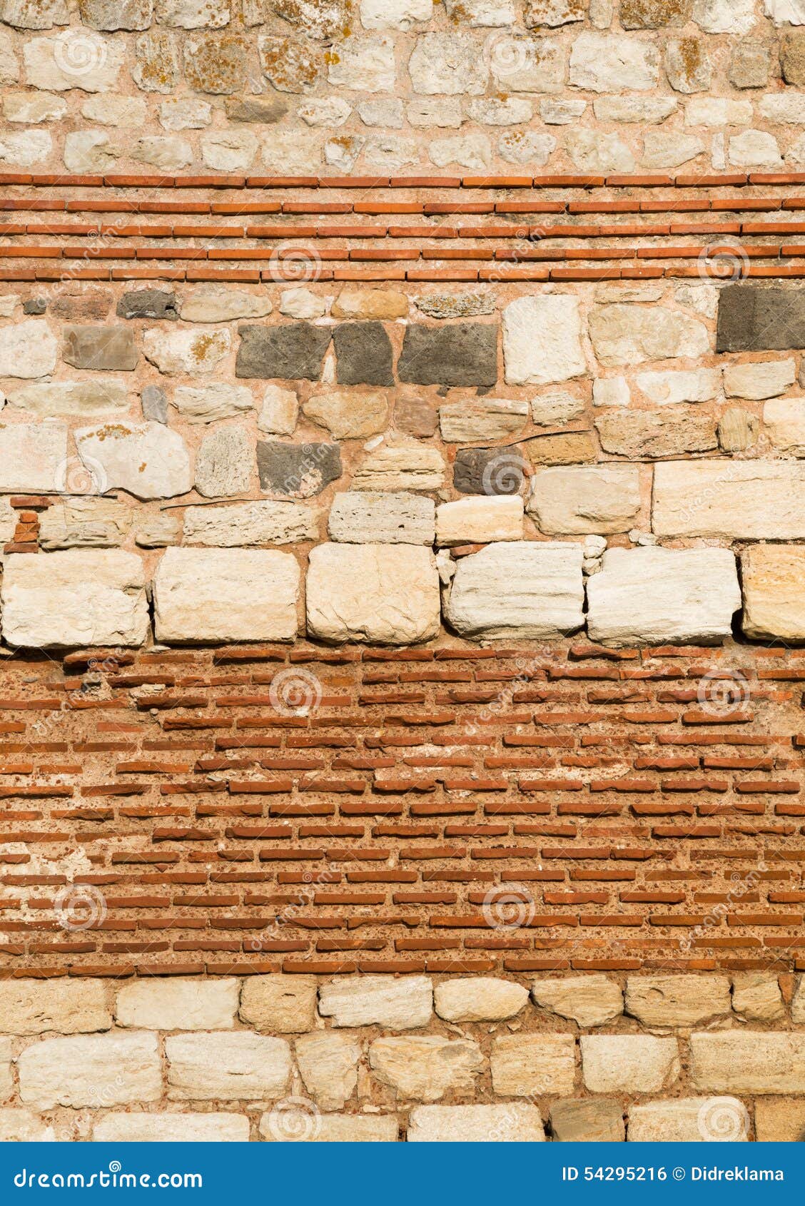 Medieval Wall from an Ancient Fortress Stock Photo - Image of brickwall ...