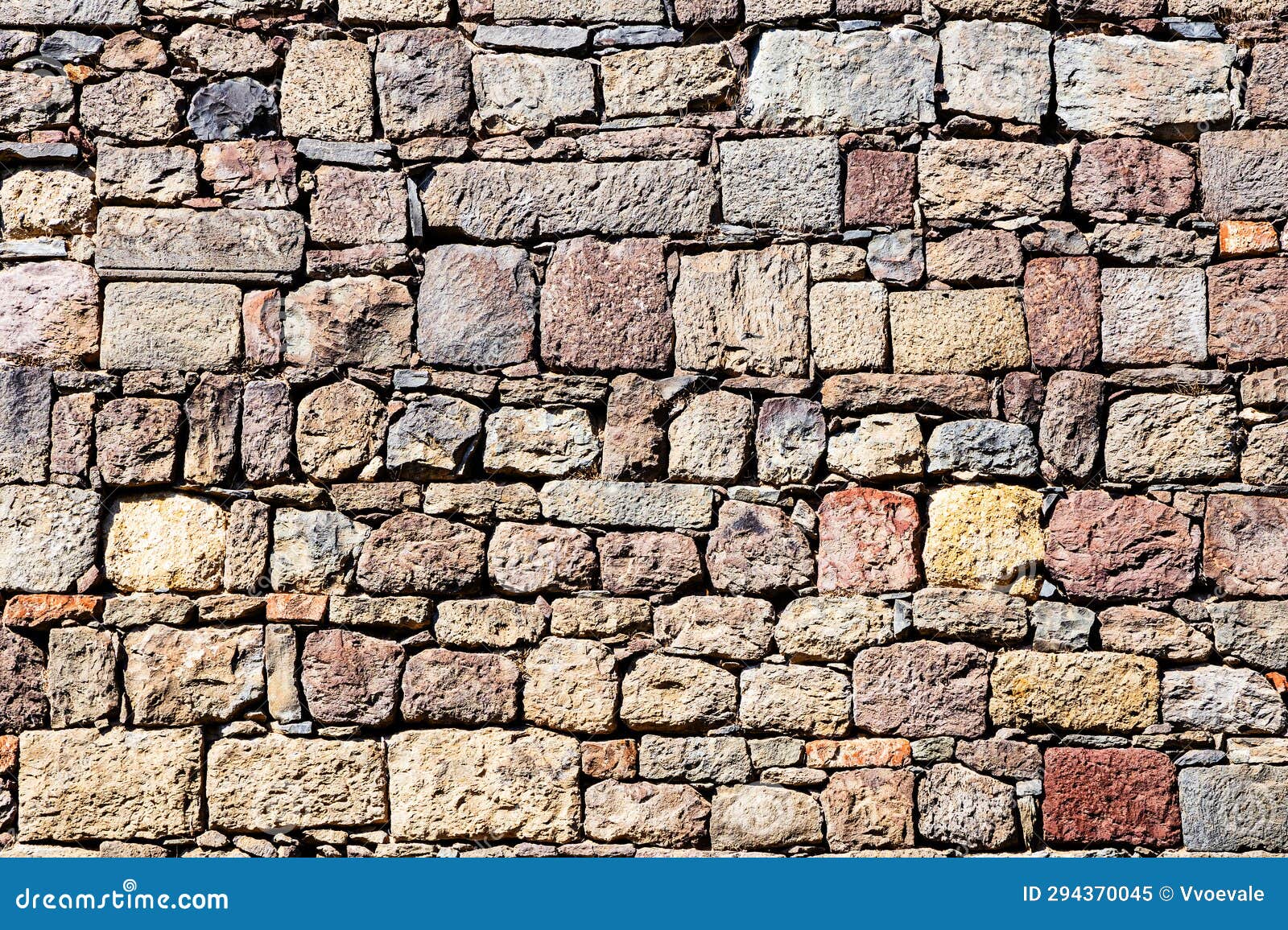 Medieval Wall from Colorful Stones As Background Editorial Image ...