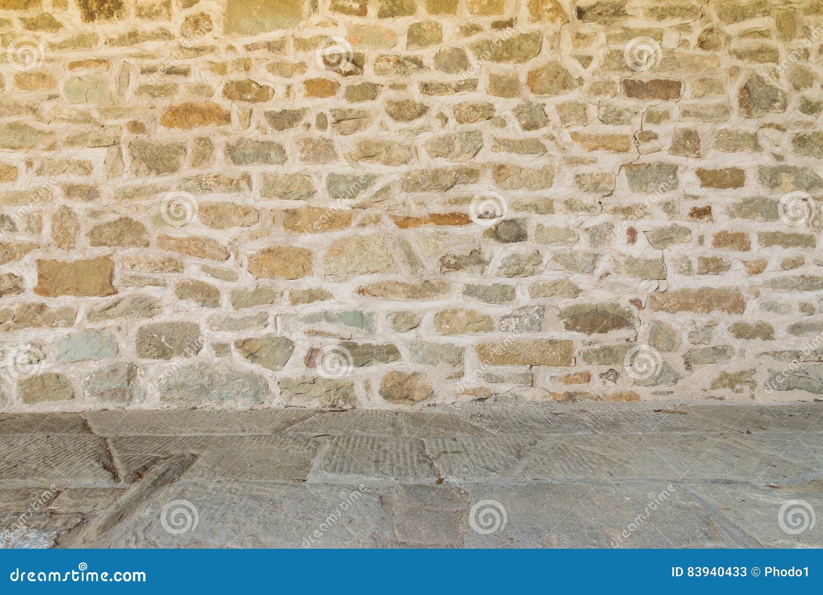 Medieval Wall and Floor Monastery Italy Stock Image - Image of industry ...