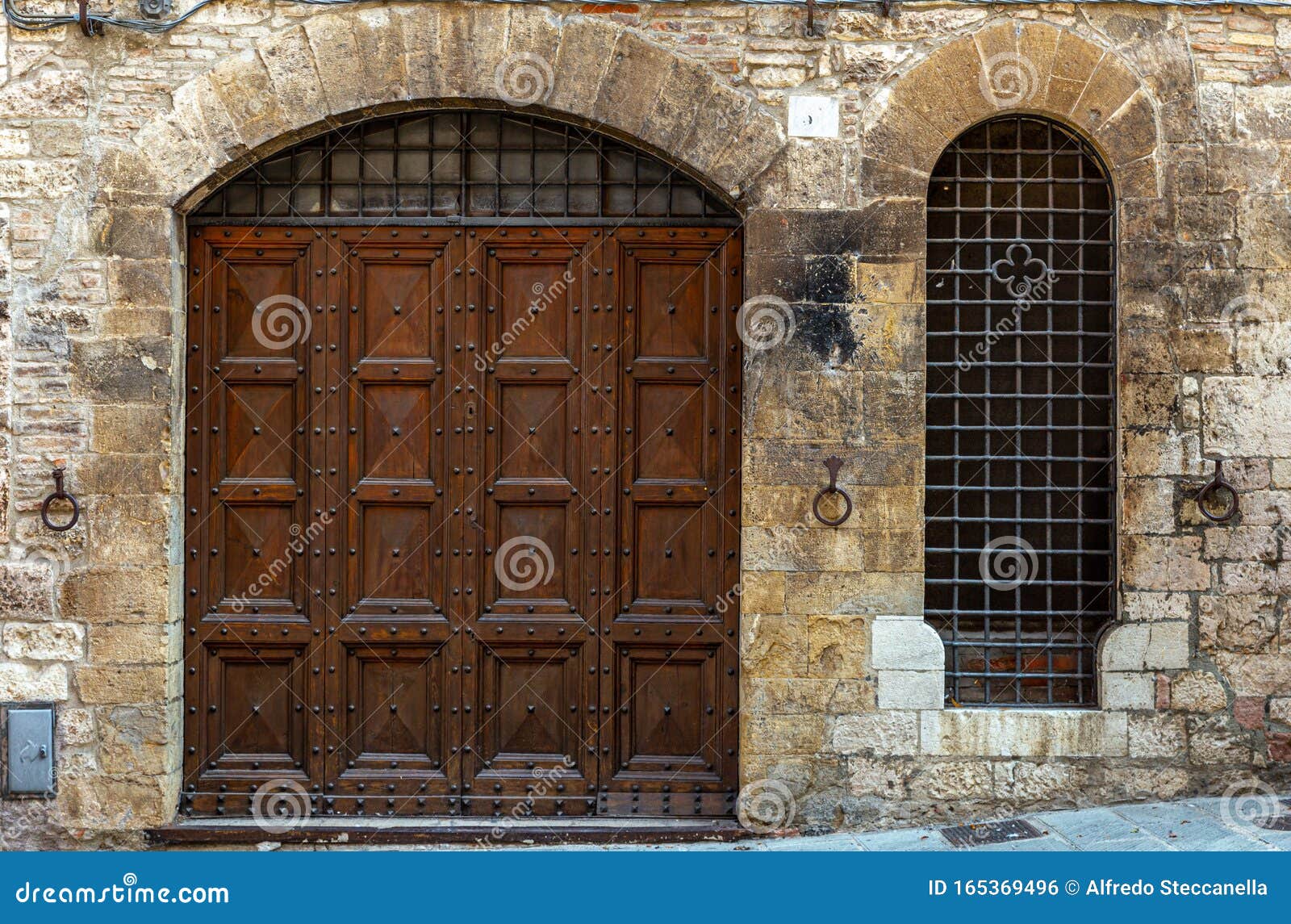 Medieval wall window stock photo. Image of aged, building - 165369496