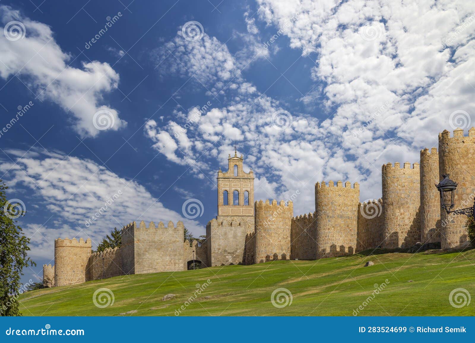 Medieval Walls in Avila, UNESCO Site, Castile and Leon, Spain Stock ...