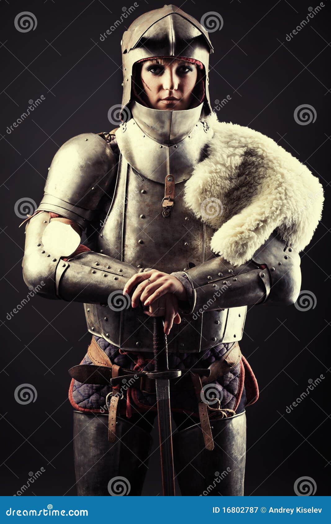 Medieval warrior stock image. Image of antique, knight - 16802787