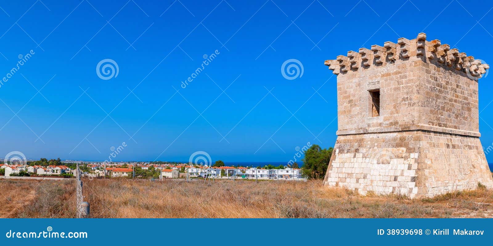 Medieval Watchtower With An Elevated Entrance In A Steep Perspective ...