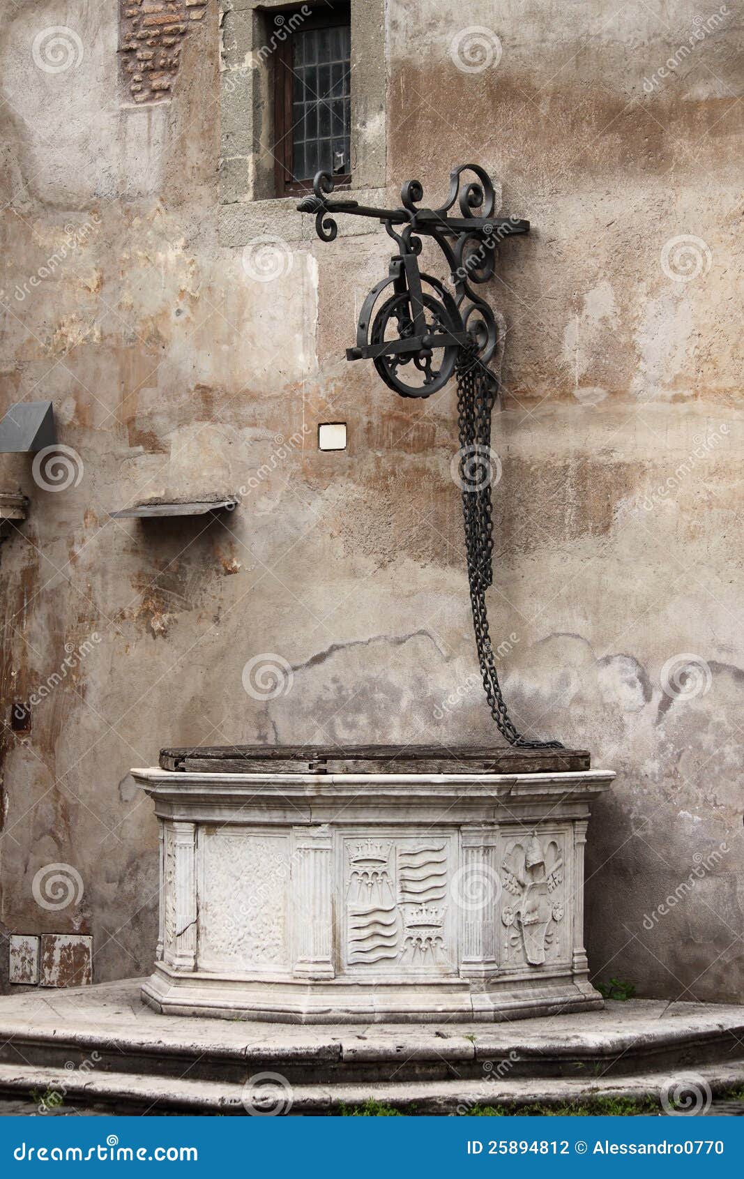 Medieval water well stock photo. Image of middle, cloister - 25894812