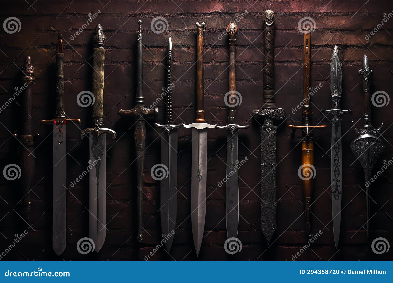 Medieval Weaponry Medieval Fantasy Photo Stock Illustration ...