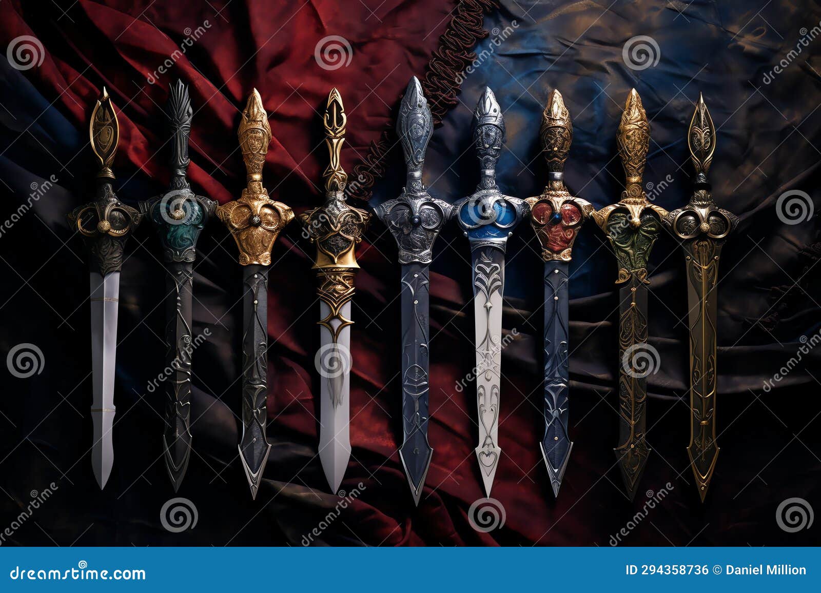 Medieval Weaponry Medieval Fantasy Photo Stock Illustration ...