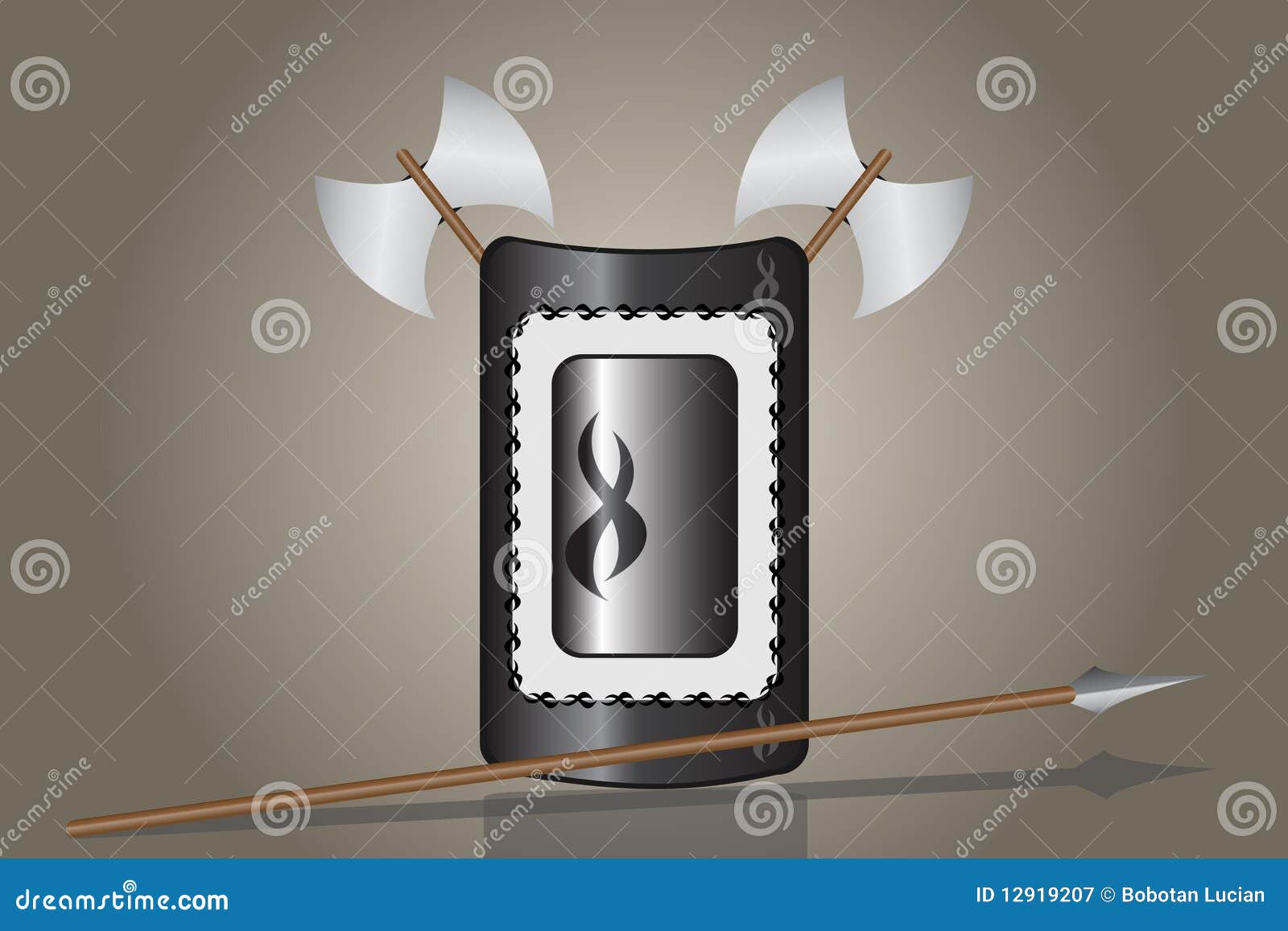 Medieval Weapons. Slice Knives Axes Swords And Clubs Fantasy Tools For ...