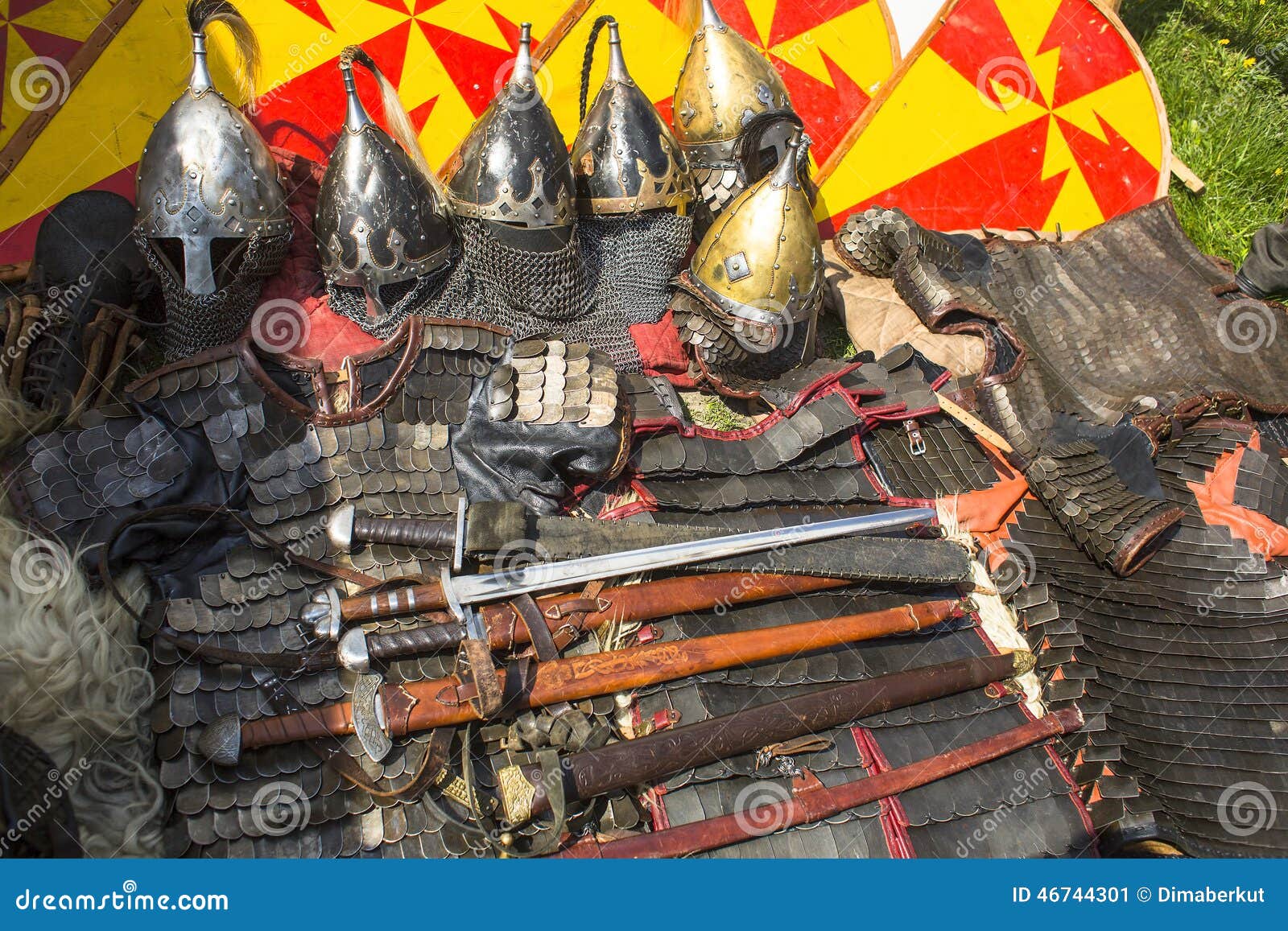 Medieval Weapons, Armor At The Festival Of Historical Reconstruction ...