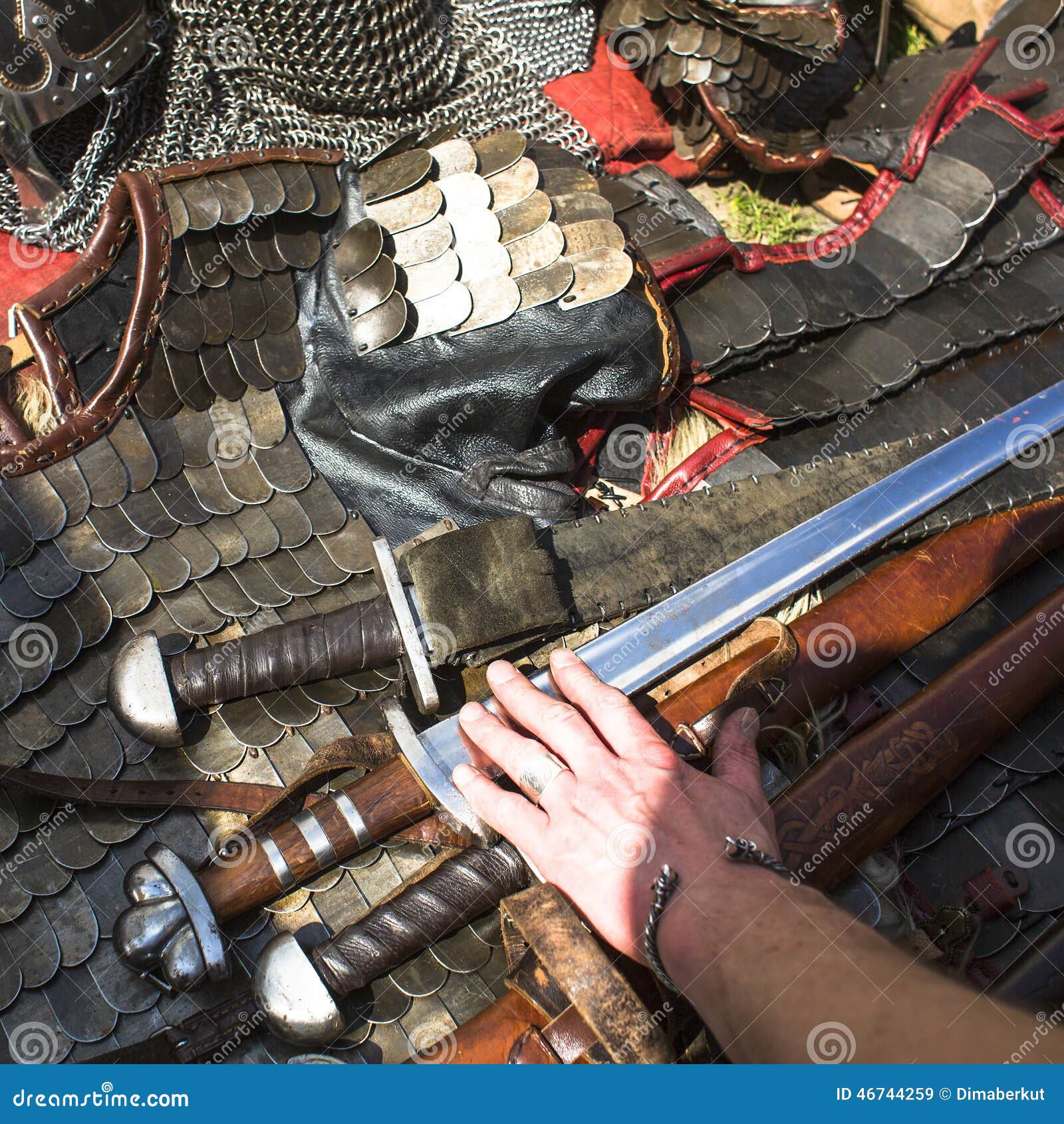 Medieval Weapons, Armor. Historical Heritage. Stock Image - Image of ...