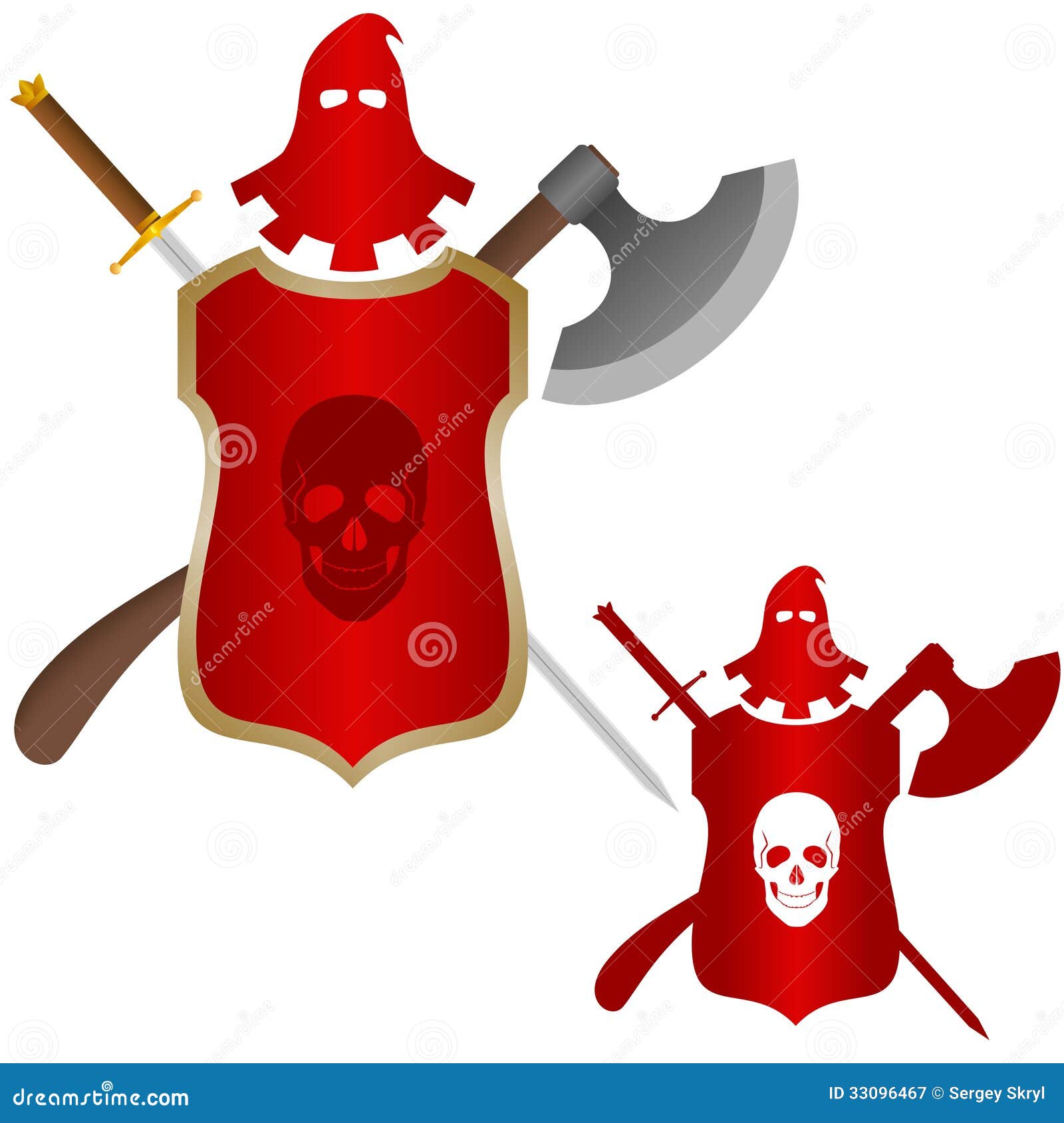 Medieval Weapons Executioner Stock Vector - Illustration of abstract ...