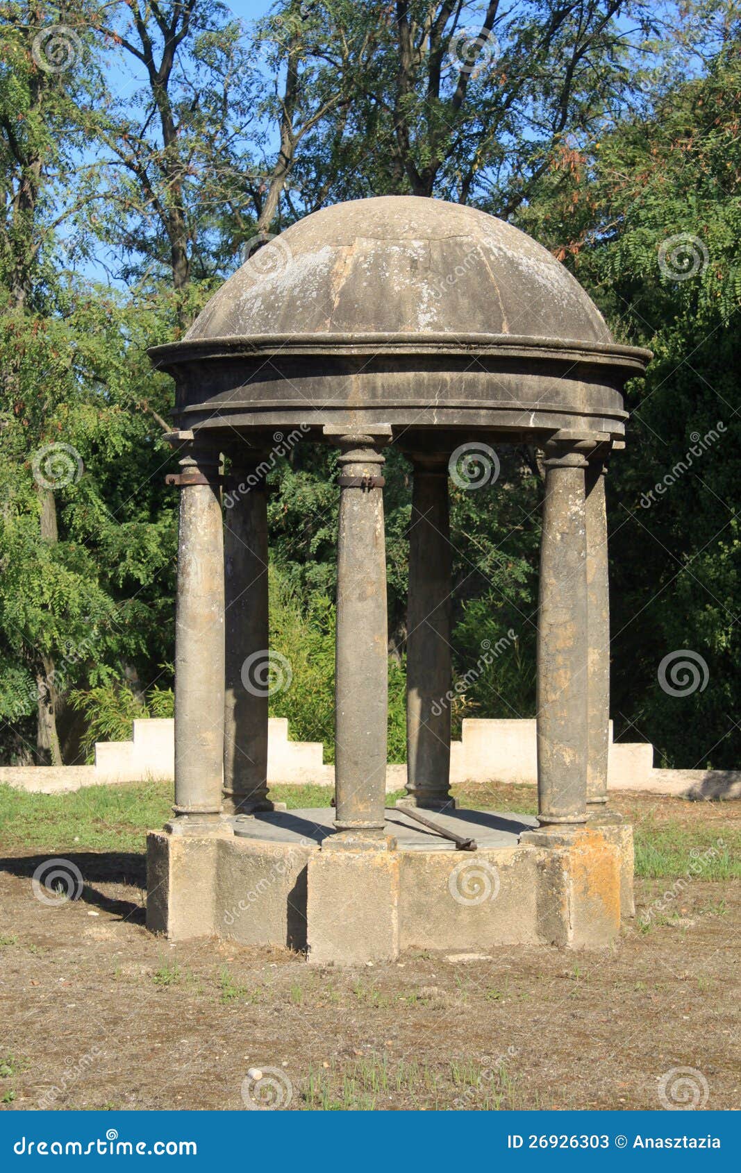 An Old Medieval Well In Beautiful Nature. Well Has Given Water To Those ...