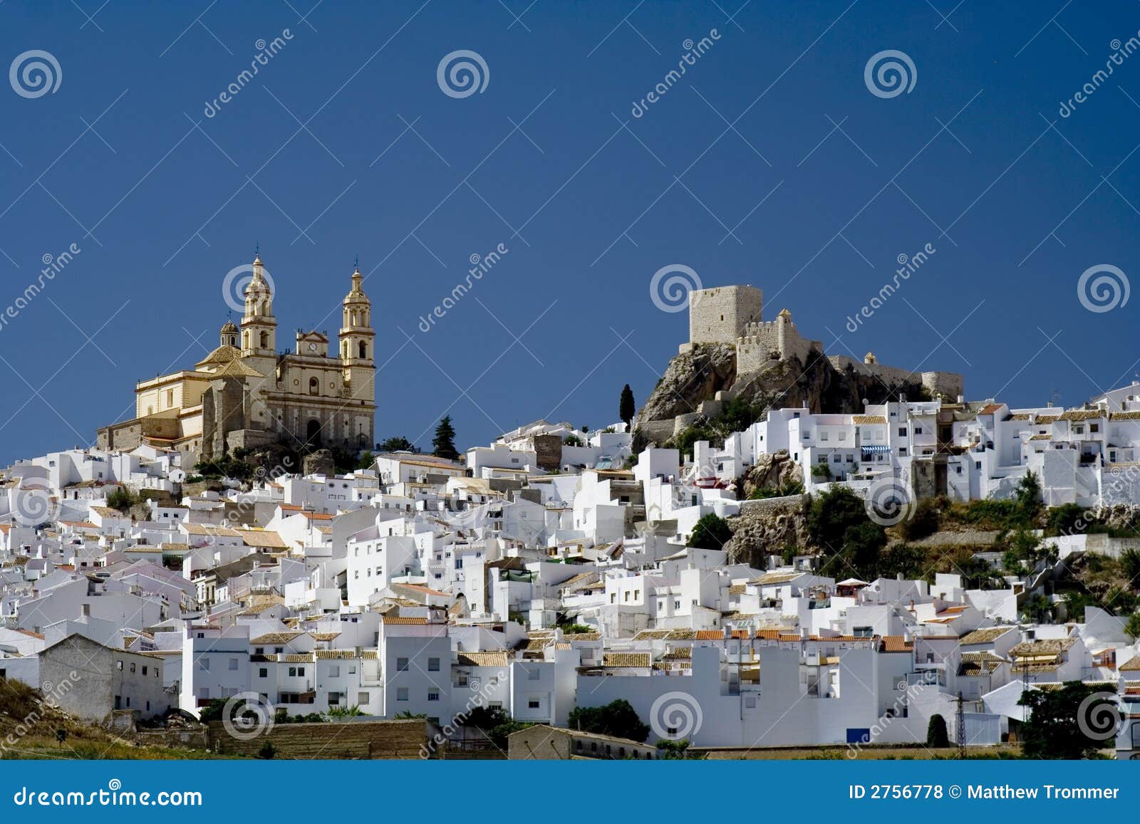 Medieval White Village stock photo. Image of cityscape - 2756778