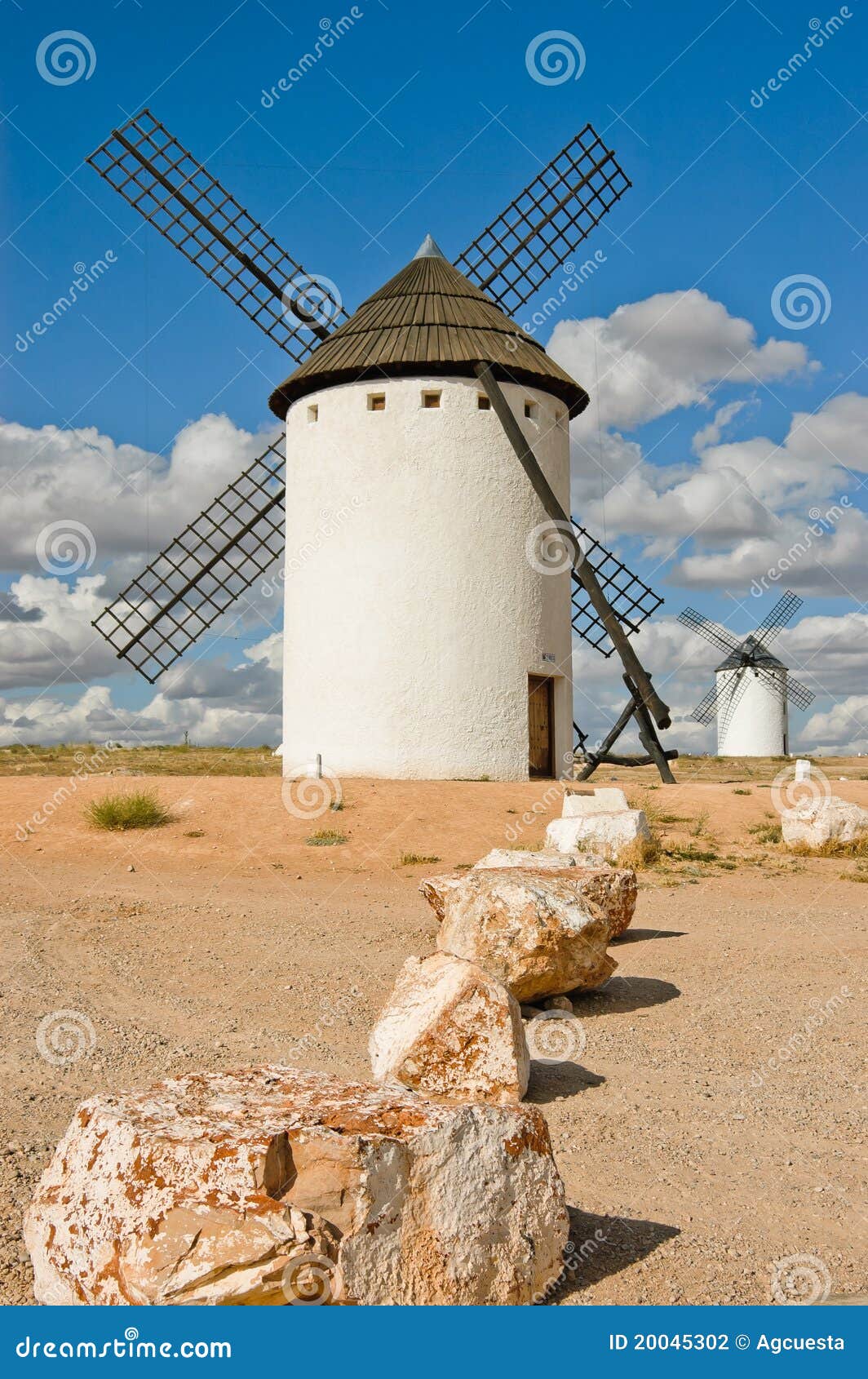 Medieval windmill stock photo. Image of generator, criptana - 20045302