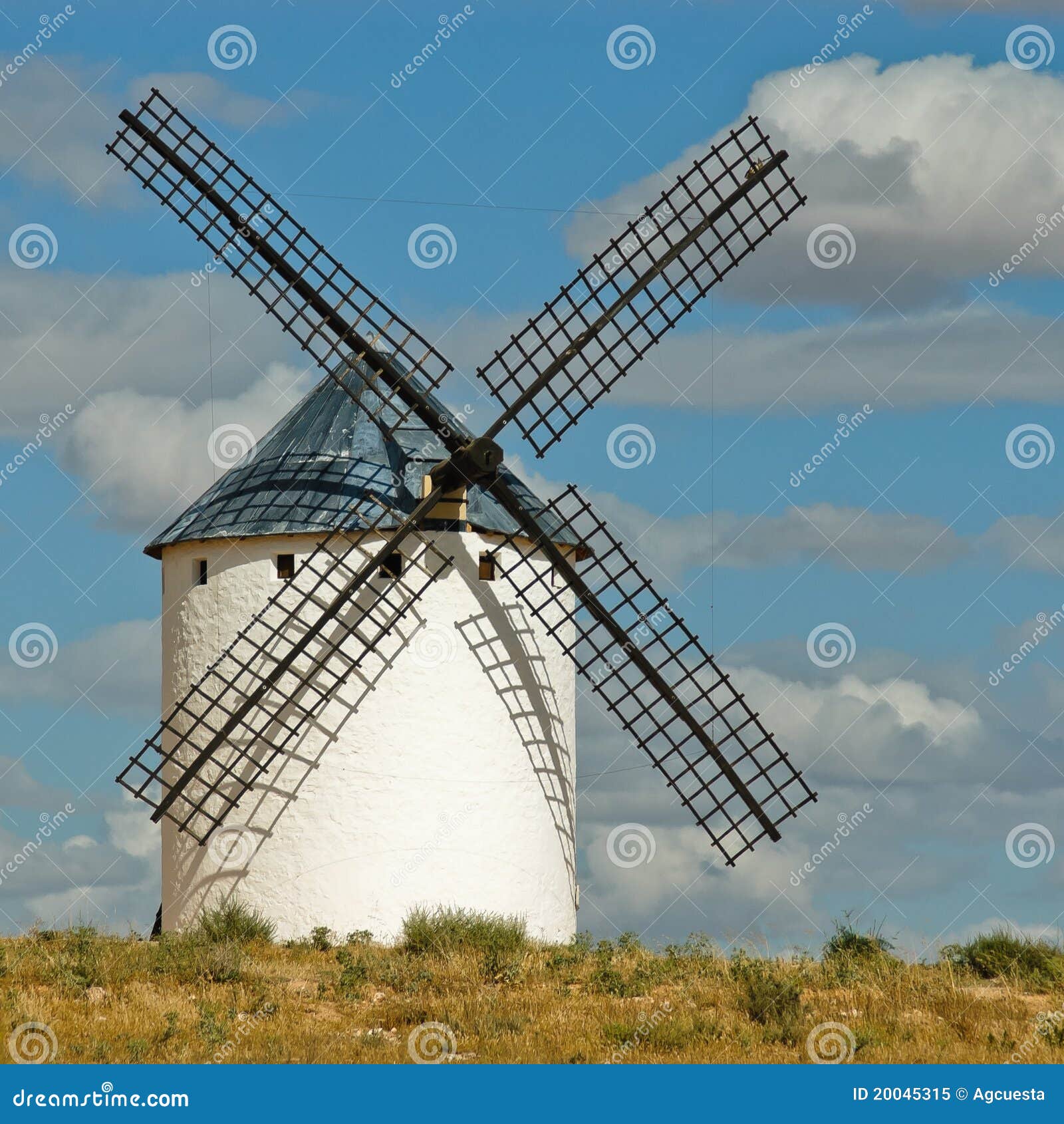 Medieval windmill stock image. Image of landscape, cloud - 20045315